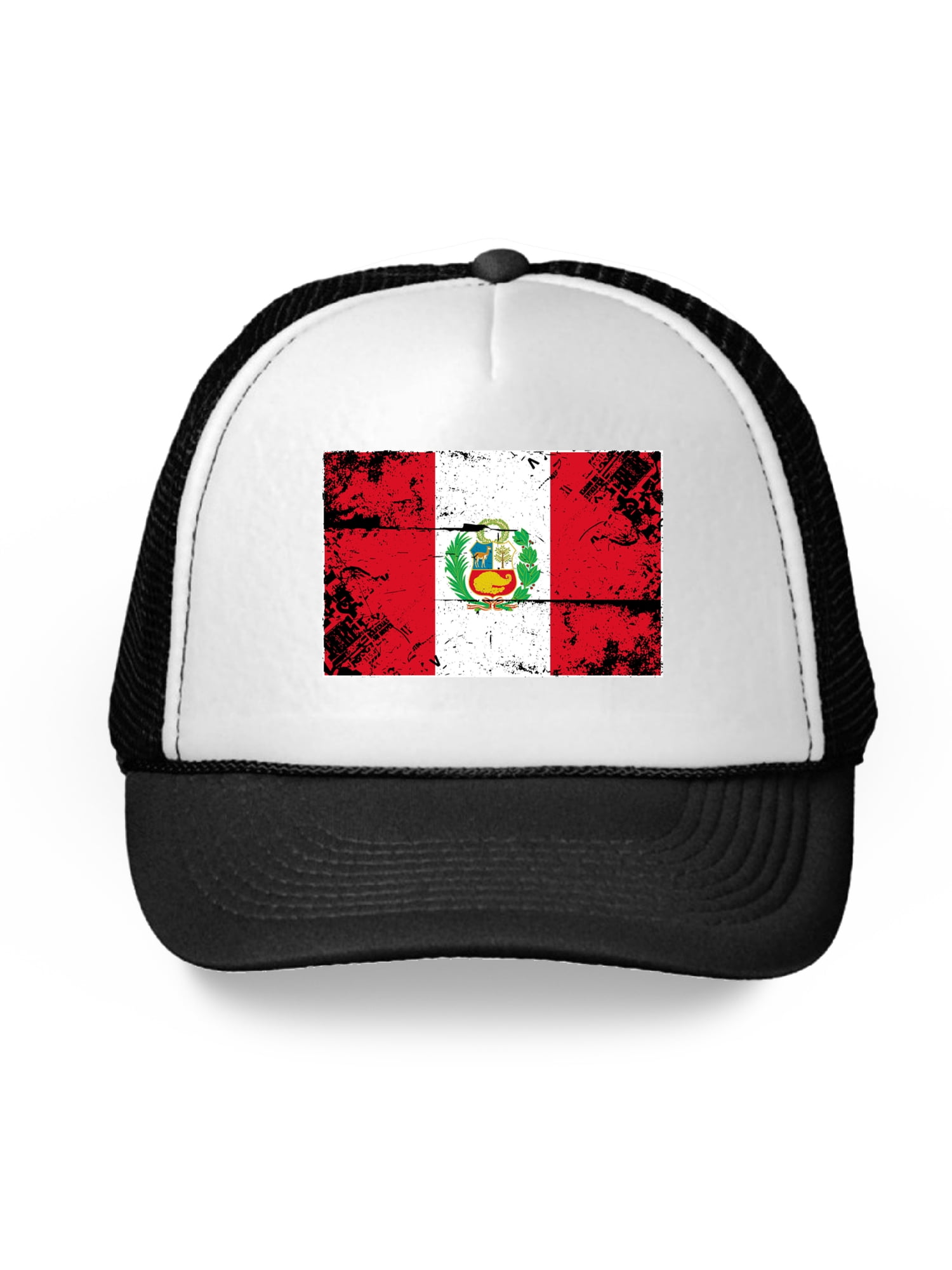 Awkward Styles Peru Flag Hat Peruvian Trucker Hat Peru Baseball Cap ...
