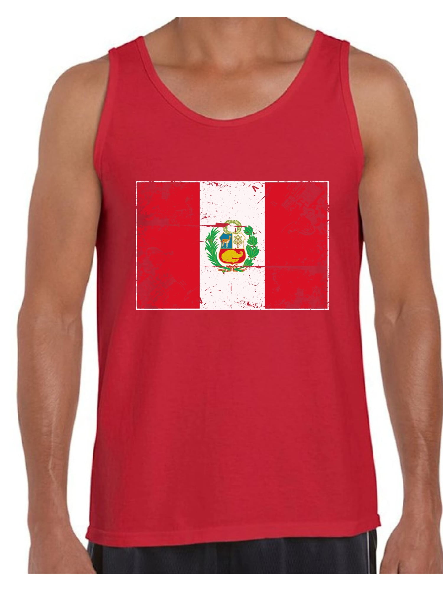 Awkward Styles Peru Flag Tank Top for Men Peruvian Tanks Peruvian Men ...