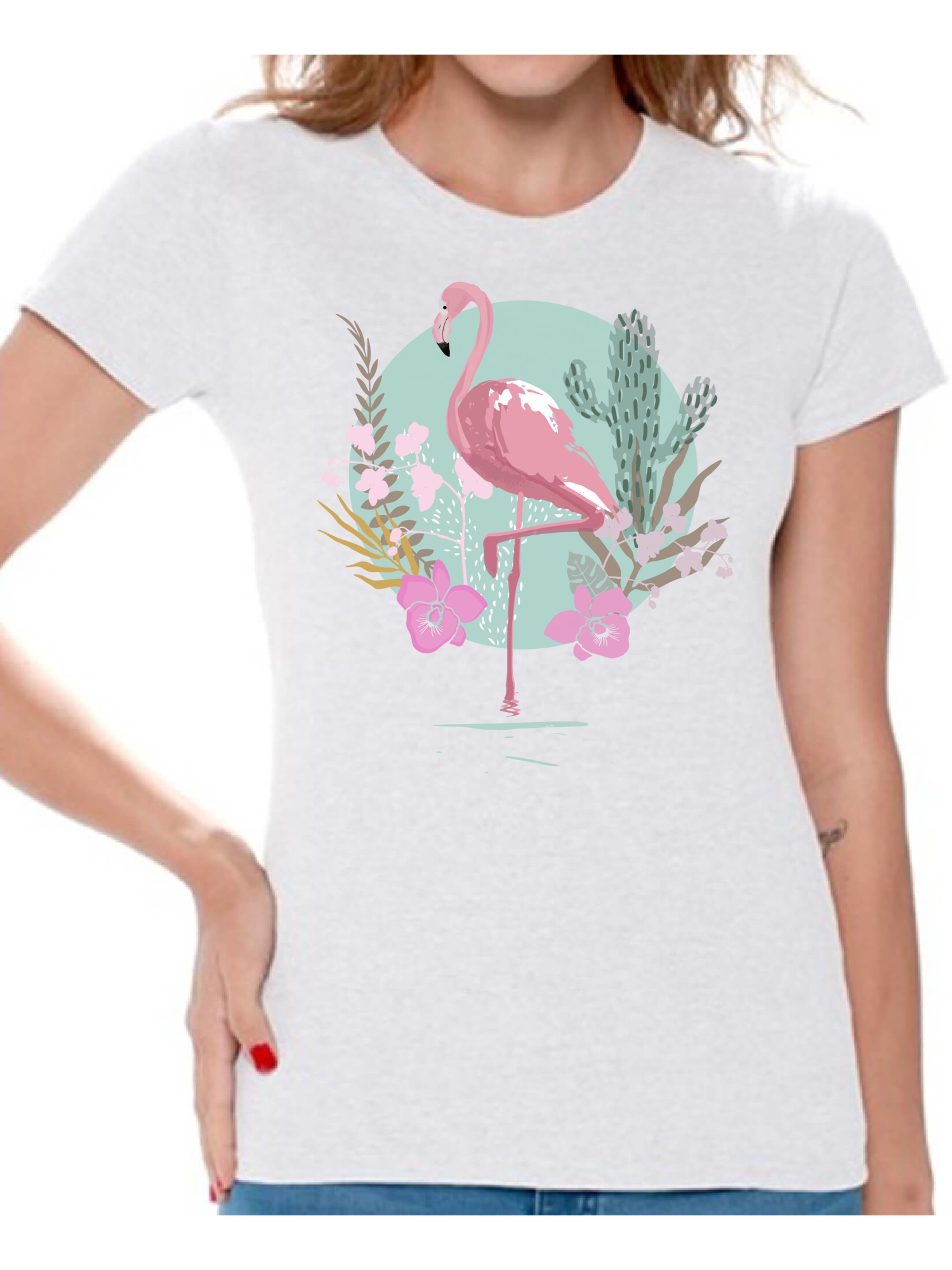 Awkward Styles Two Flamingos Tshirt for Women Pink Flamingos Shirt ...