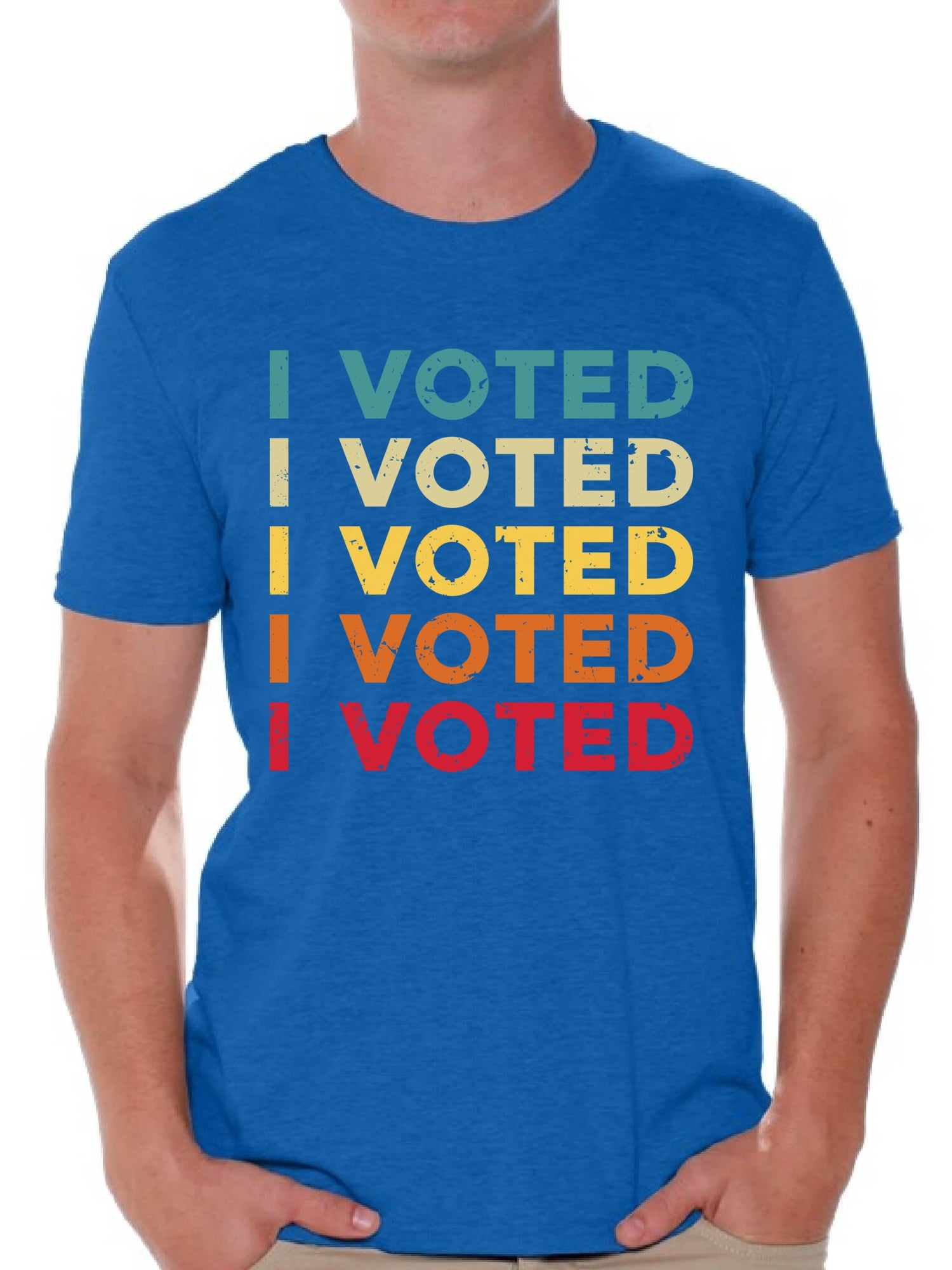Awkward Styles Political Shirt for Men I Voted Color Shirt Election ...