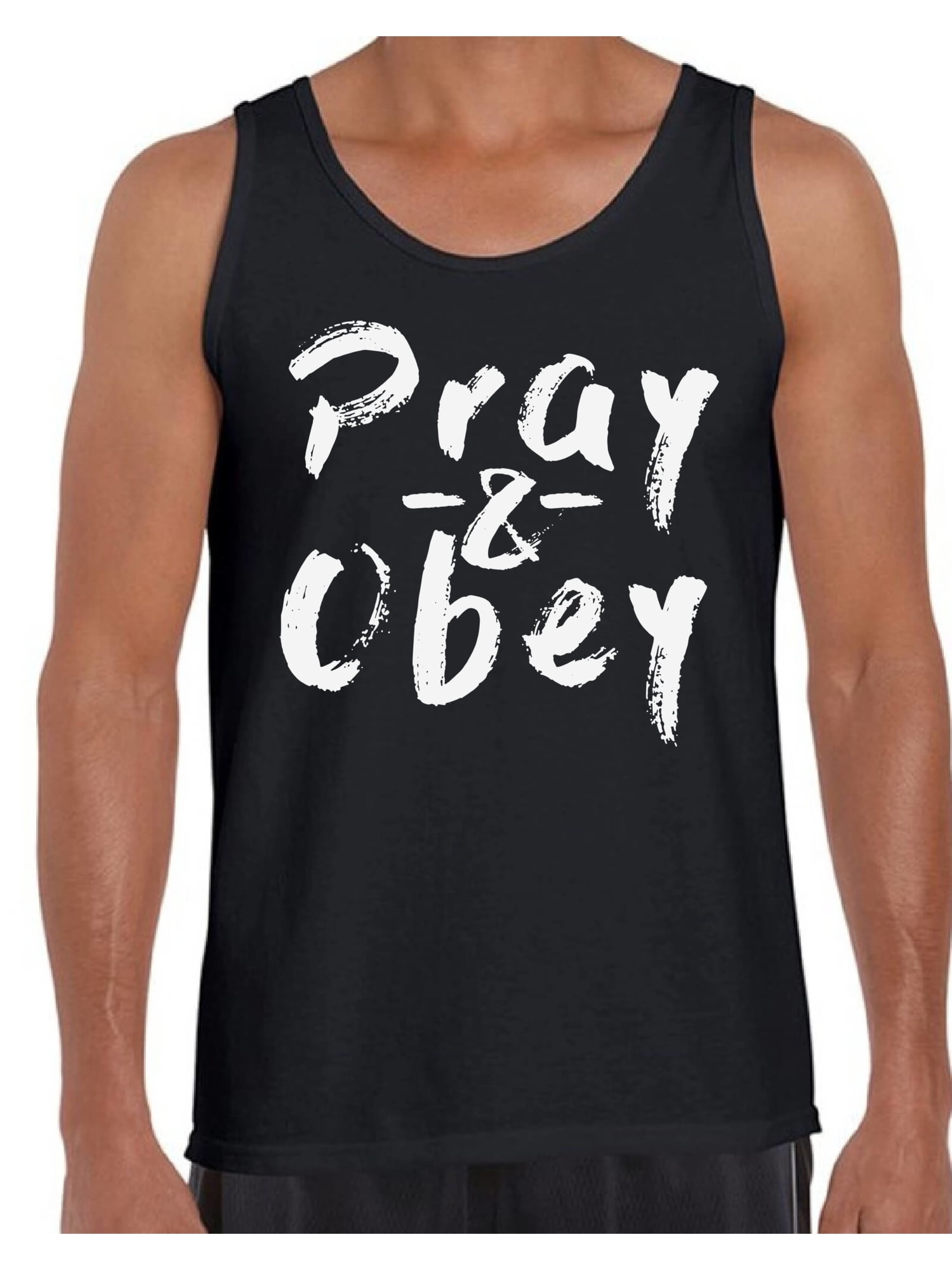 Awkward Styles Pray and Obey Tank Top Shirt for Men Christian Mens ...