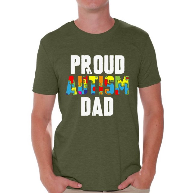 Awkward Styles Proud Autism Dad Shirts Autism Awareness Dad T-shirt ...