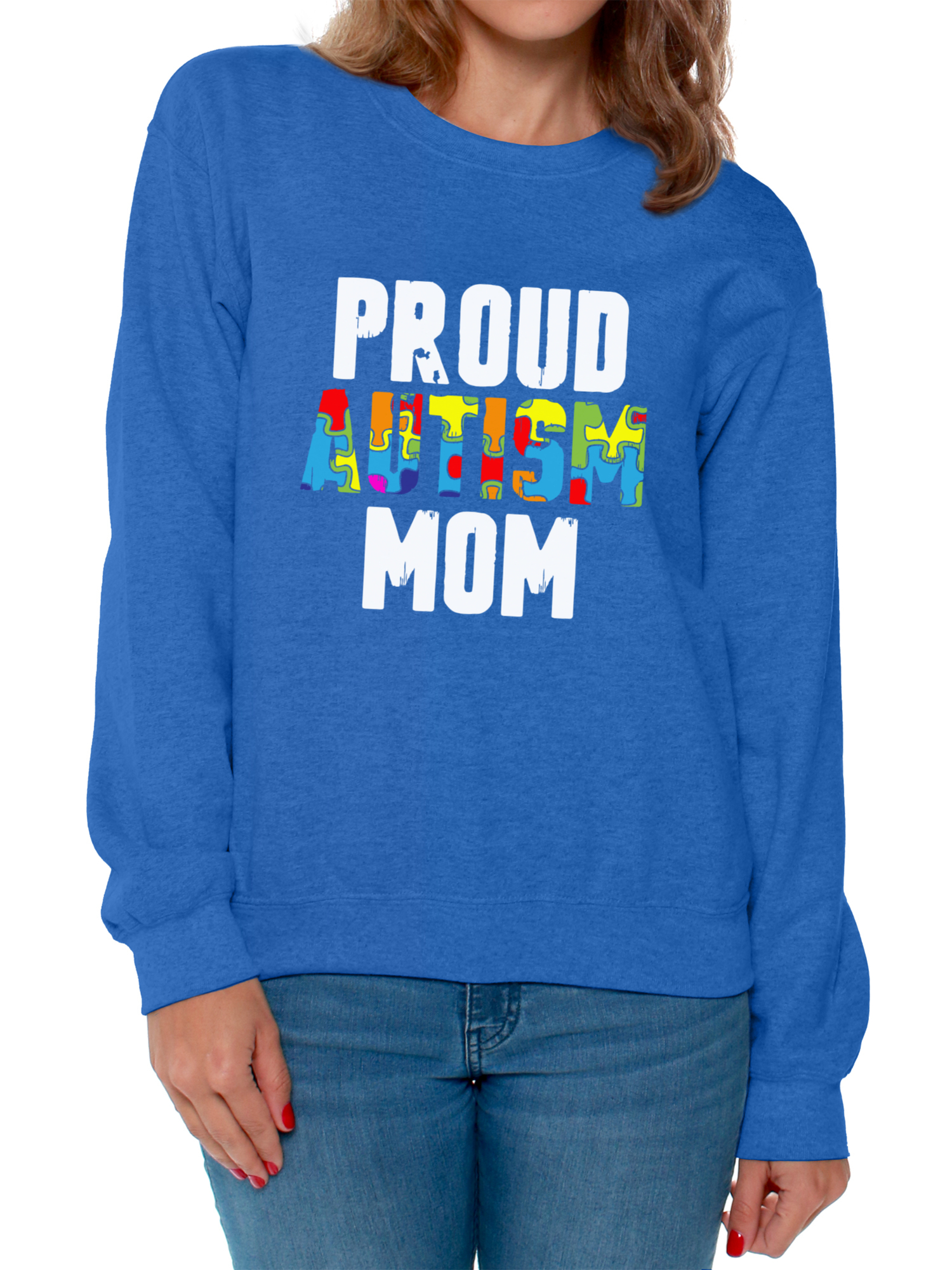 Awkward Styles Proud Autism Mom Sweatshirt Autism Awareness Sweater ...