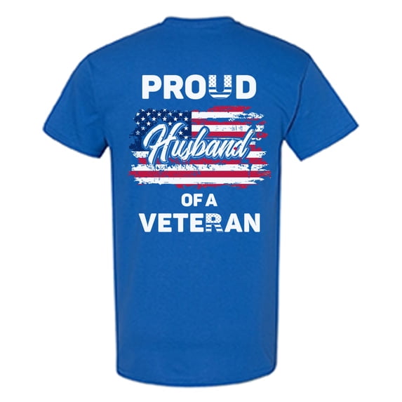 Awkward Styles Proud Husband of a Veteran Shirt 4th of July Gifts USA ...