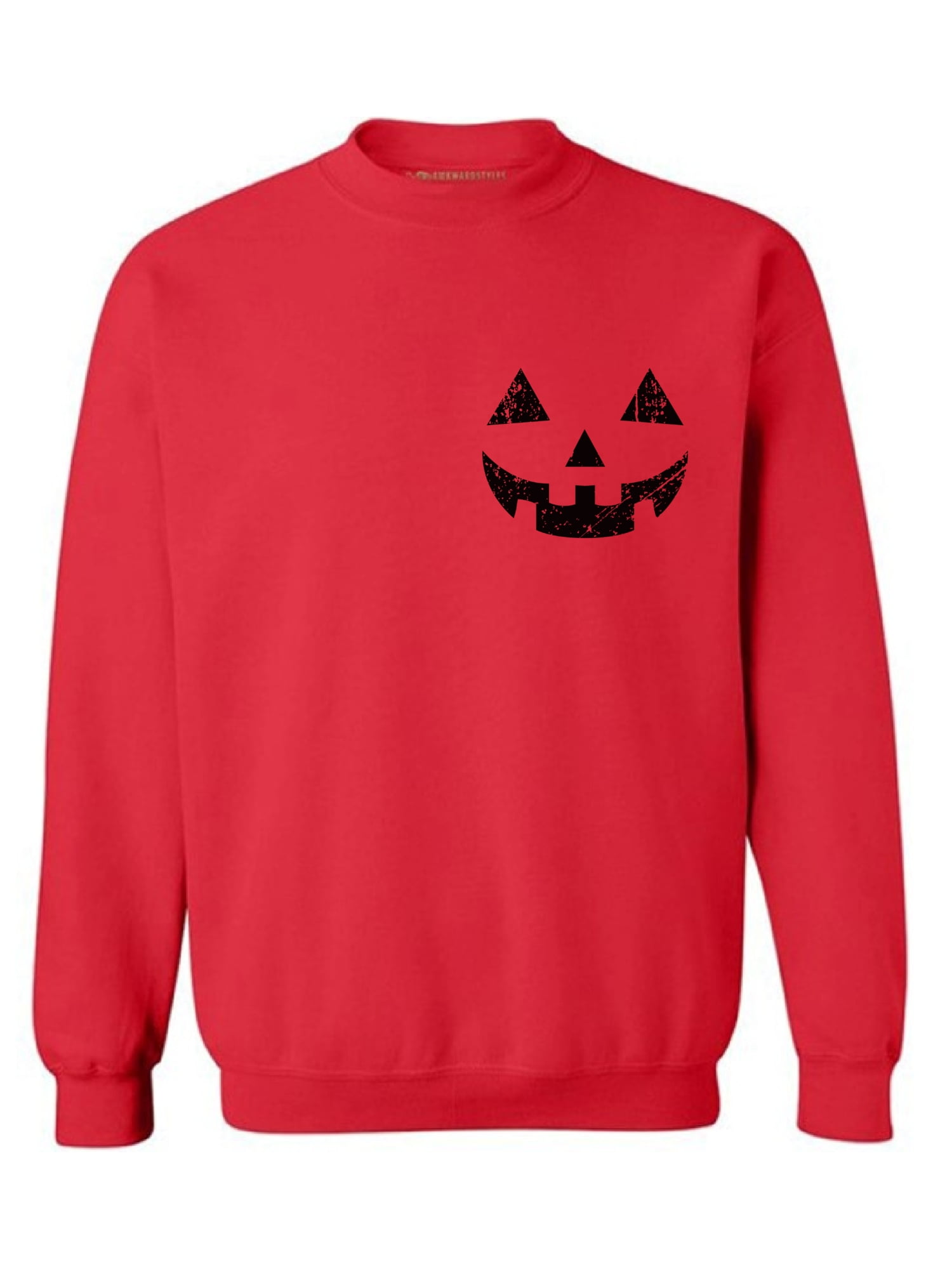 Awkward Styles Pumpkin Face Sweatshirt for Men Women's Halloween ...