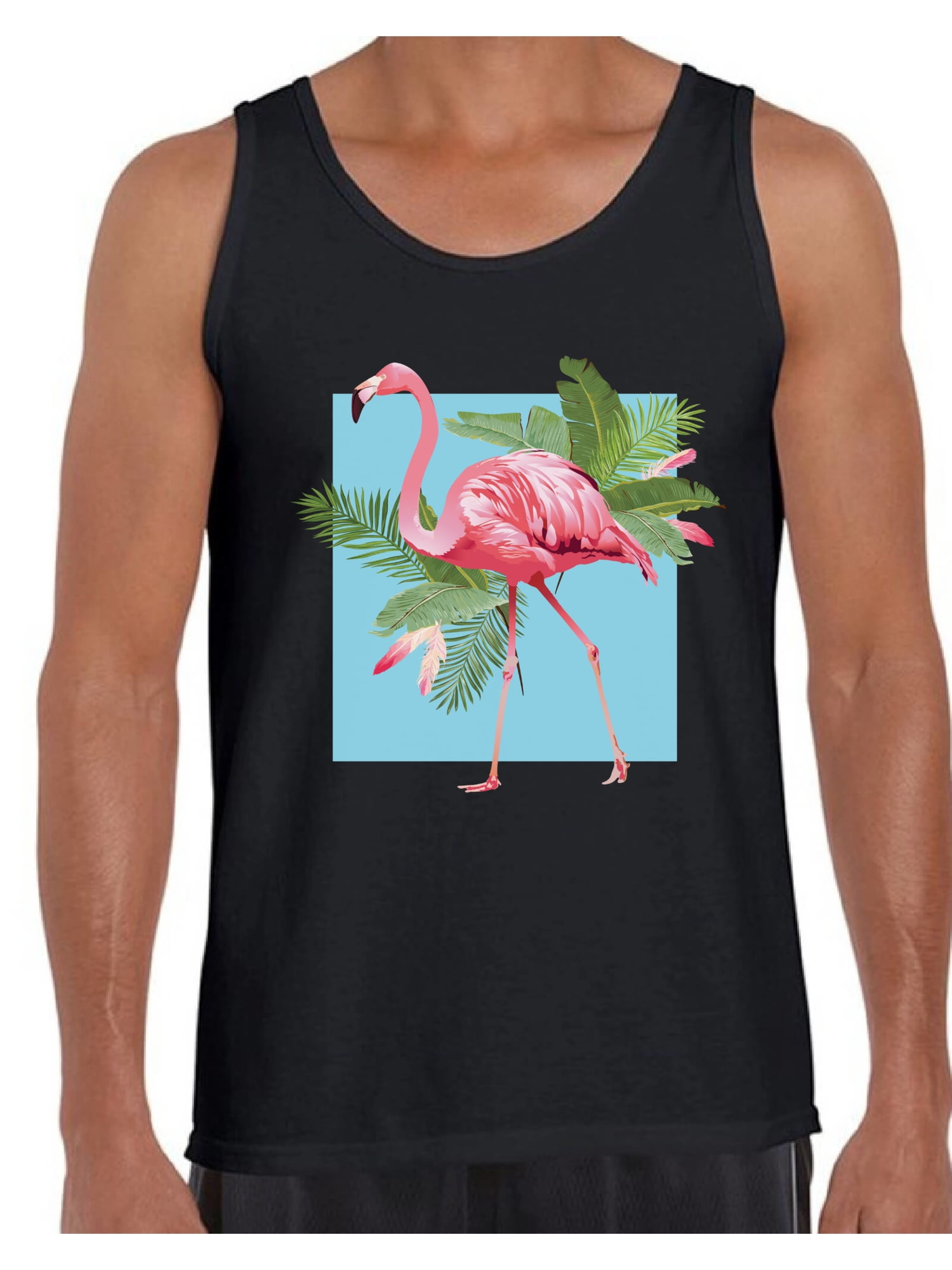 Awkward Styles Punk Flamingo Tank Top for Men Floral Flamingo Tank ...