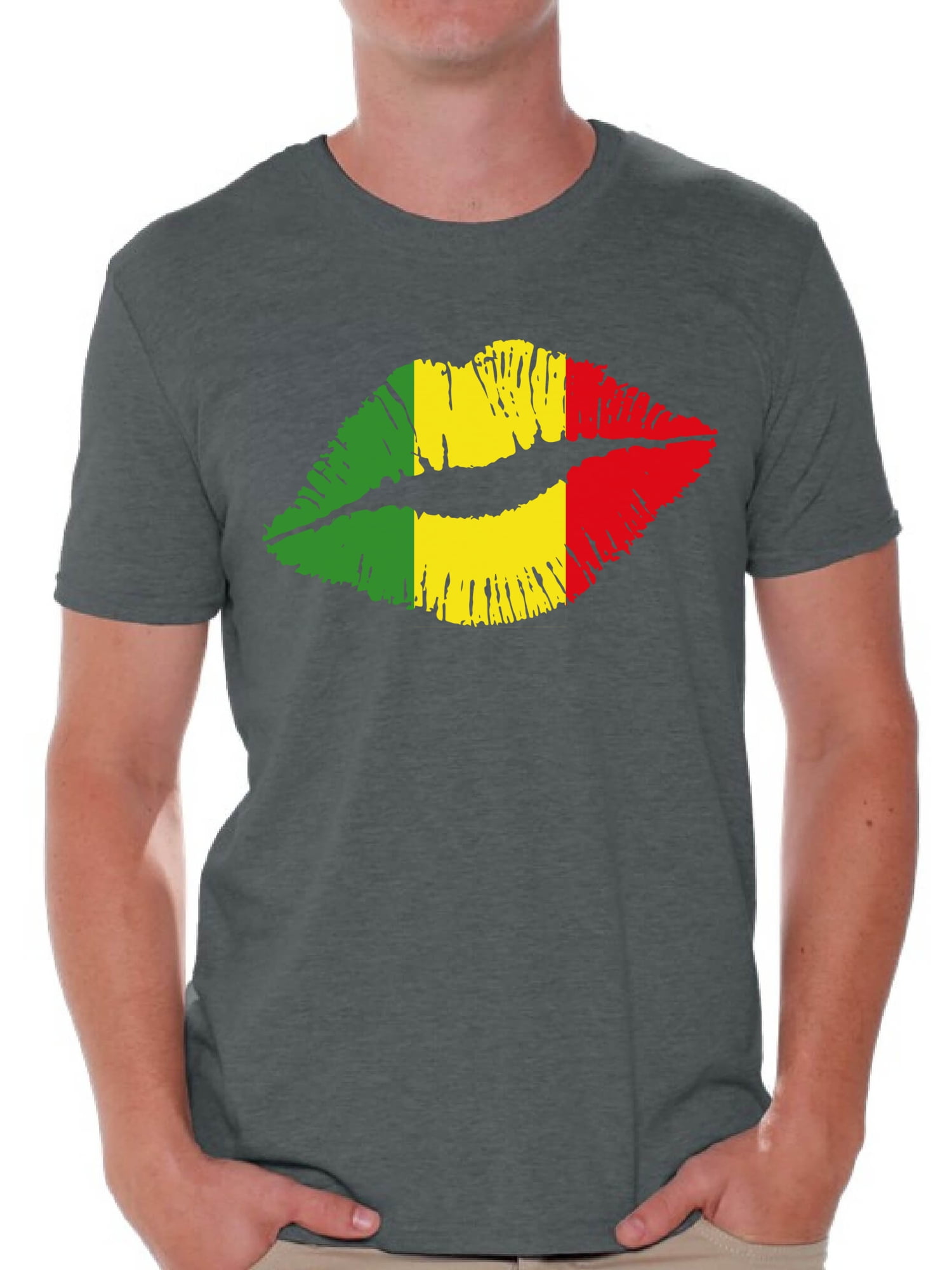 Awkward Styles Rasta Lips Clothing Collection Rasta T Shirt Jamaica ...