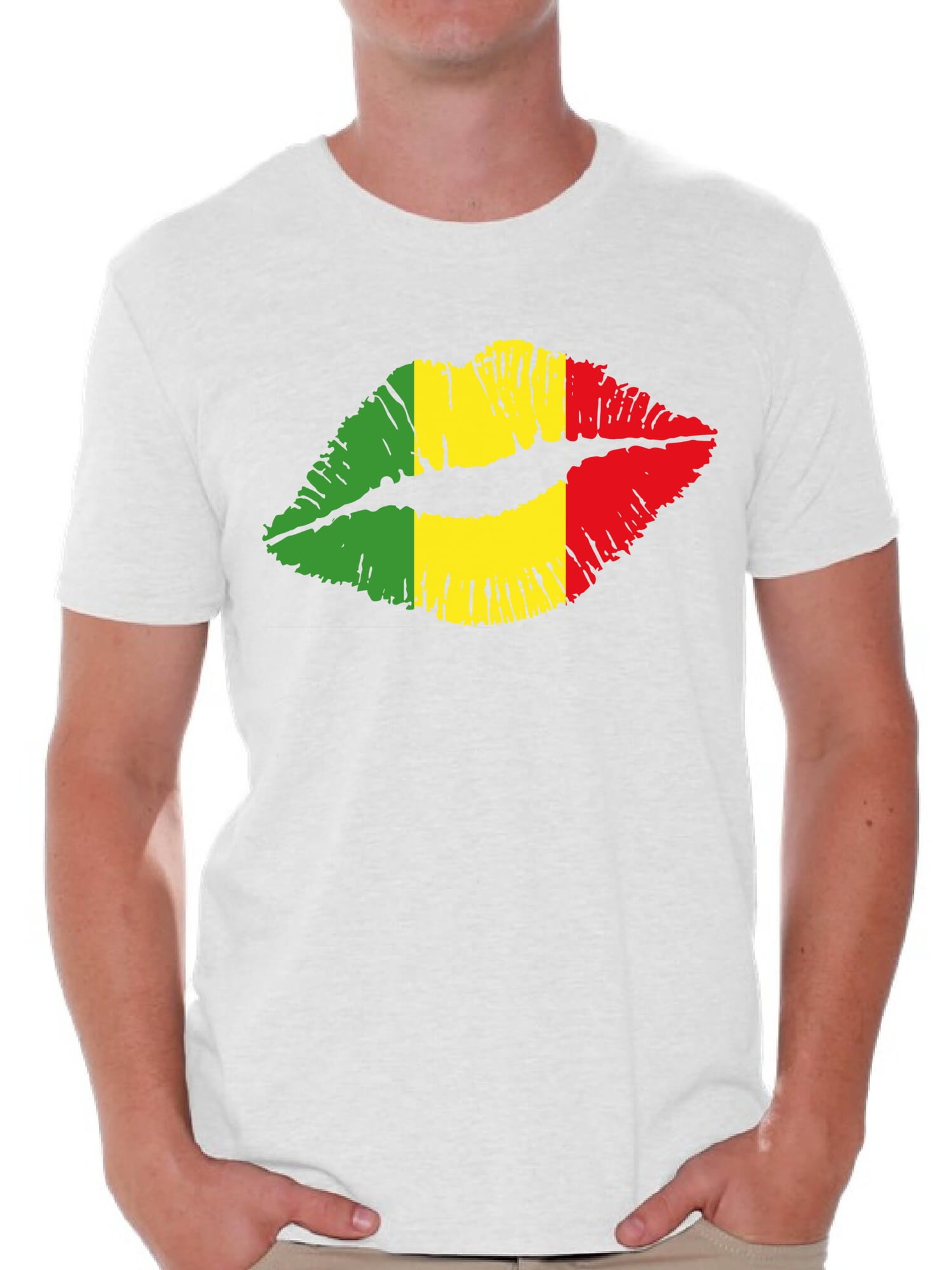 Awkward Styles Rasta Lips Clothing Collection Rasta T Shirt Jamaica ...