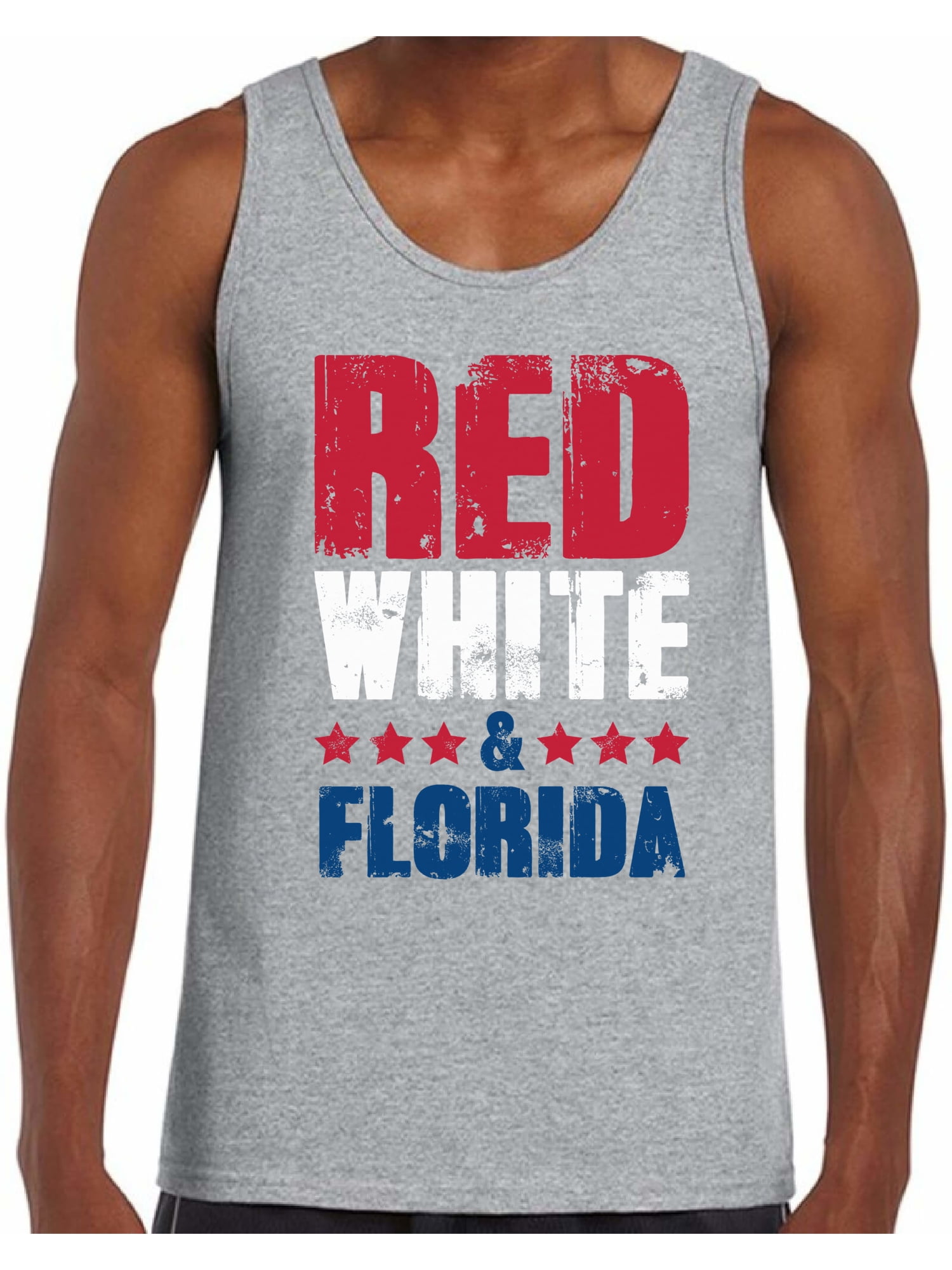 Awkward Styles Red White Florida Tank Top for Men Florida Muscle Shirts ...