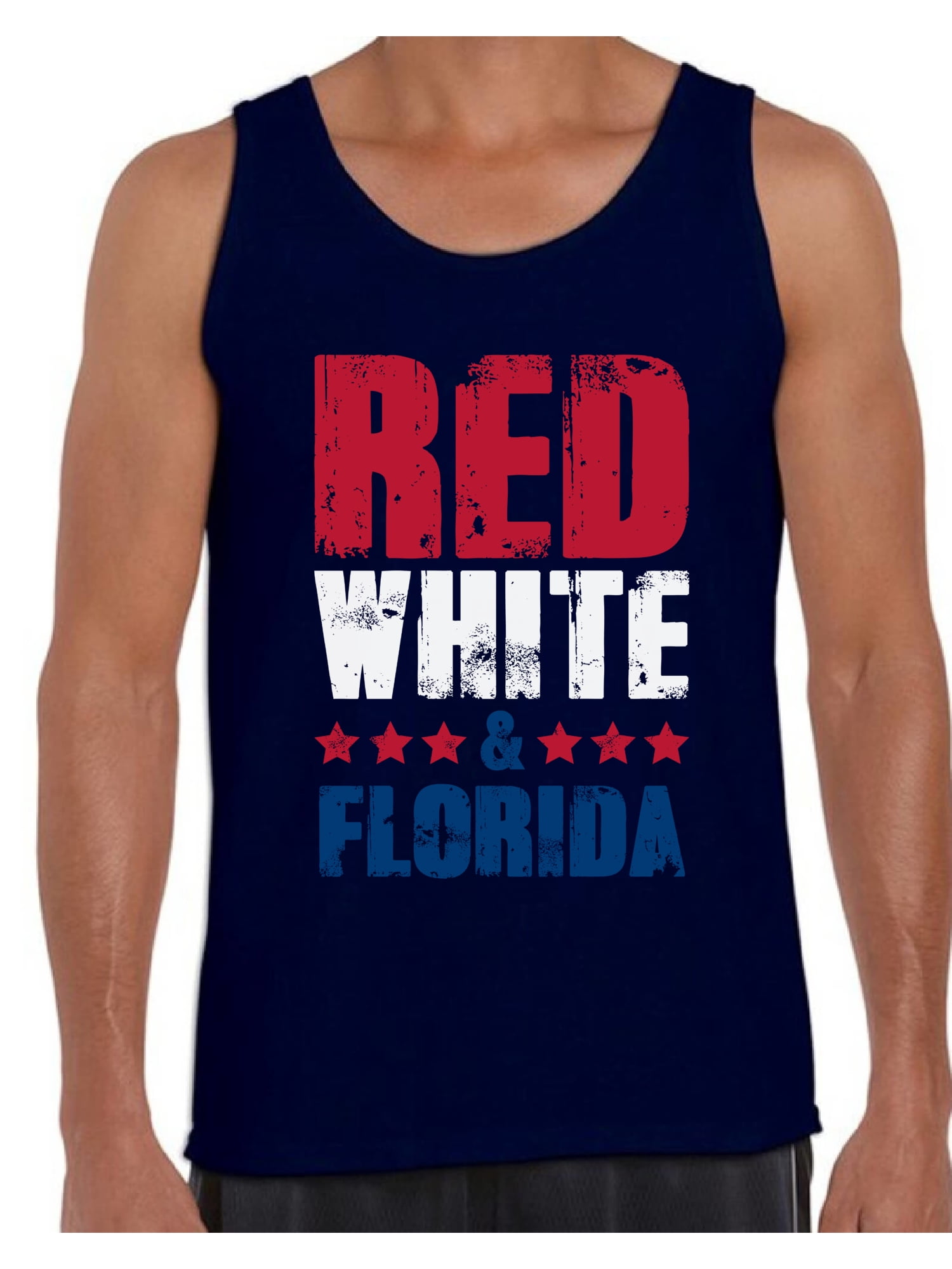 Awkward Styles Red White Florida Tank Top for Men Florida Muscle Shirts ...