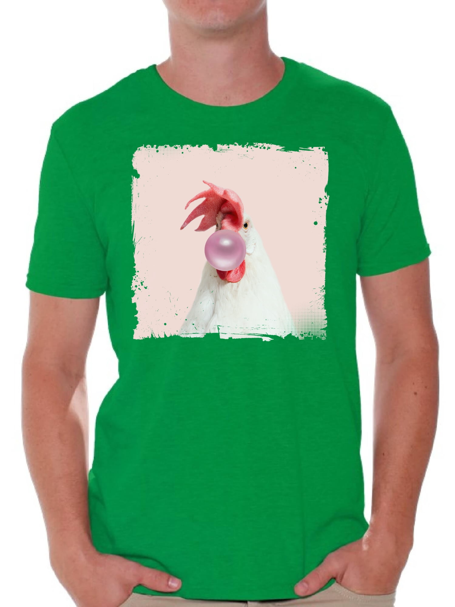 Awkward Styles Rooster Tshirt Rooster with Pink Gum T Shirt Rooster ...