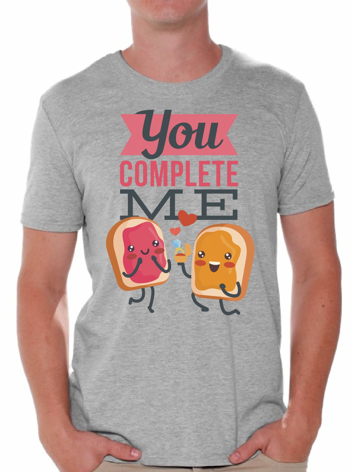 Awkward Styles Saint Valentine's Day T-Shirt You Complete Me T Shirts ...