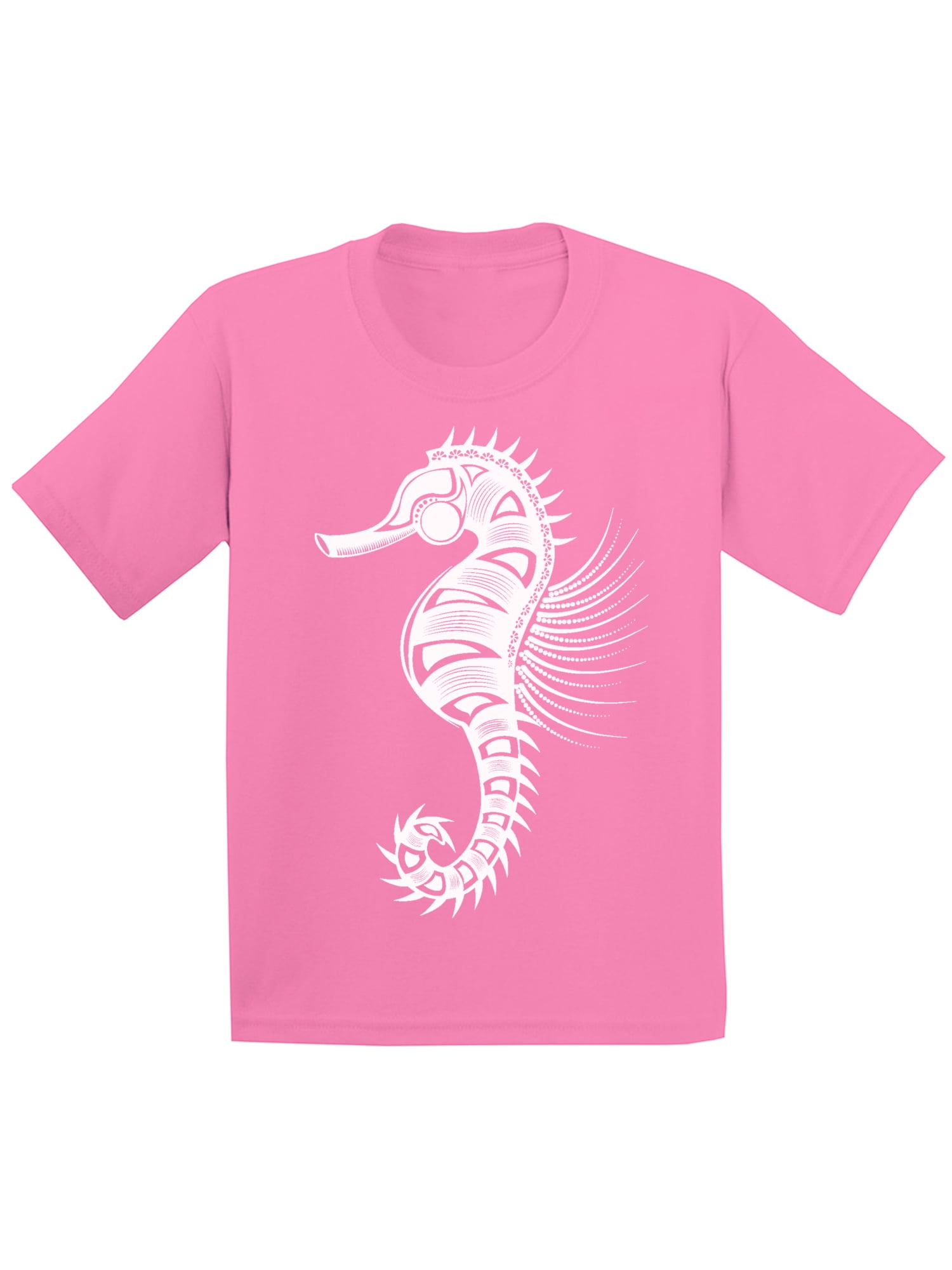 Awkward Styles Seahorse Youth T Shirt Patterned Shirts for Kids Tracery ...