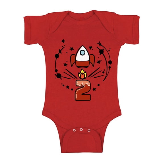 Awkward Styles Birthday Gift for 2 Years Old Rocket Space Baby Bodysuit ...