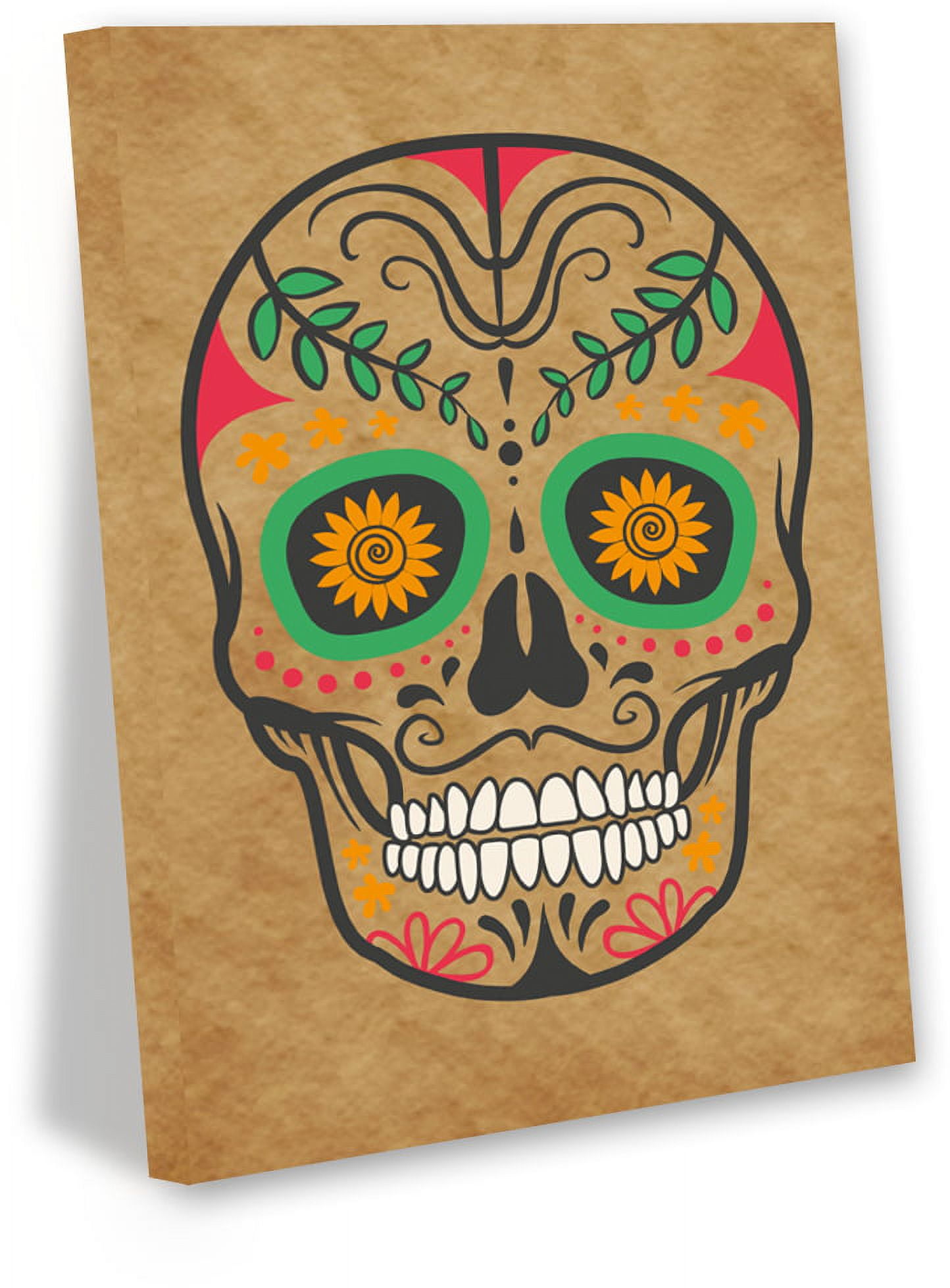 Awkward Styles Skull Canvas Day of the Dead Wall Decor Dia de Los ...