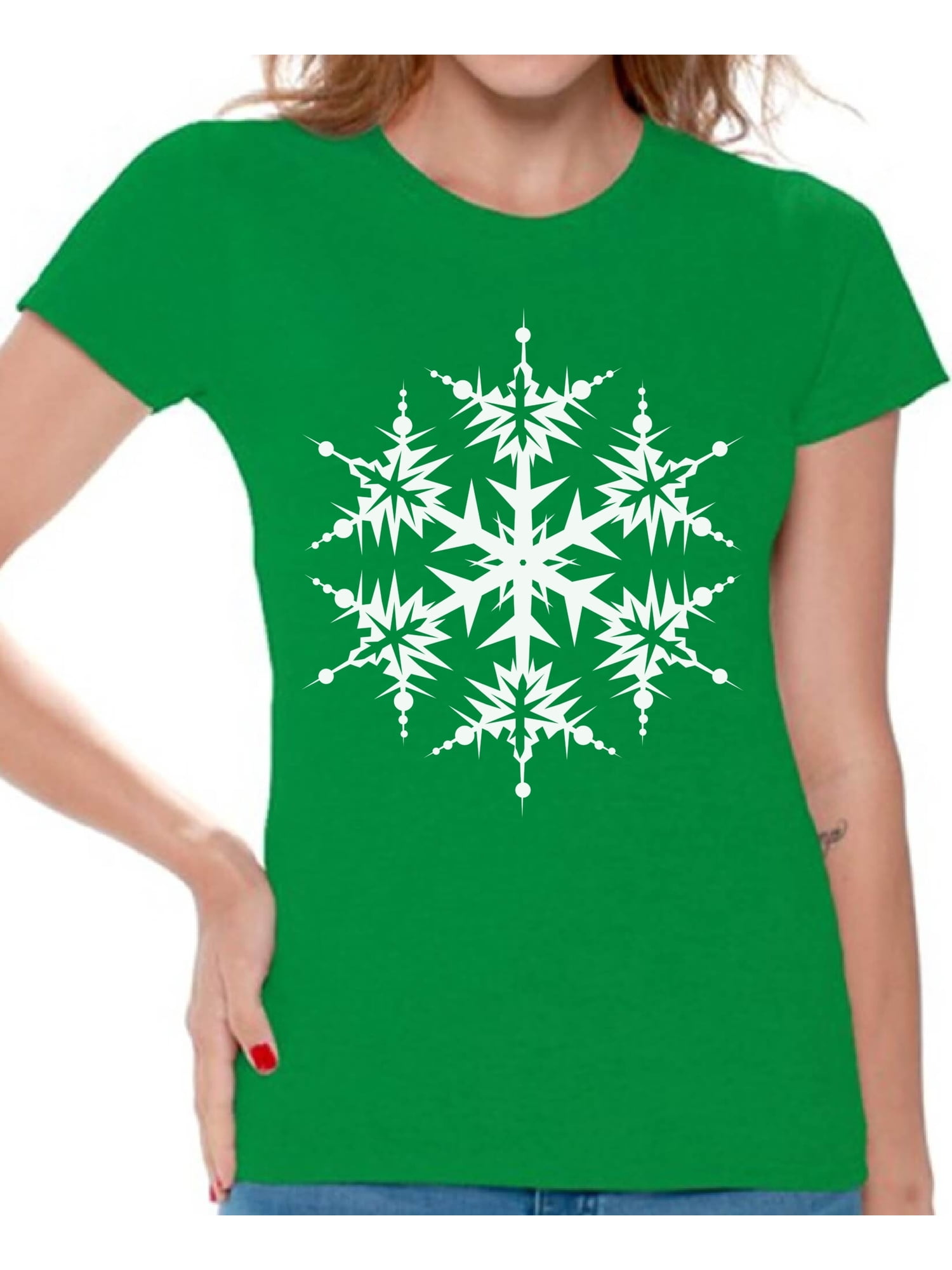 Awkward Styles Snowflake Shirt Snowflake Christmas T Shirts for Women ...