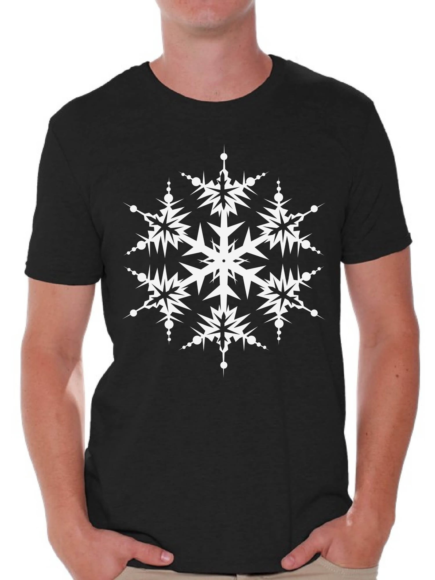 Awkward Styles Snowflake Shirt Christmas Tshirts for Men Snowflake Men ...