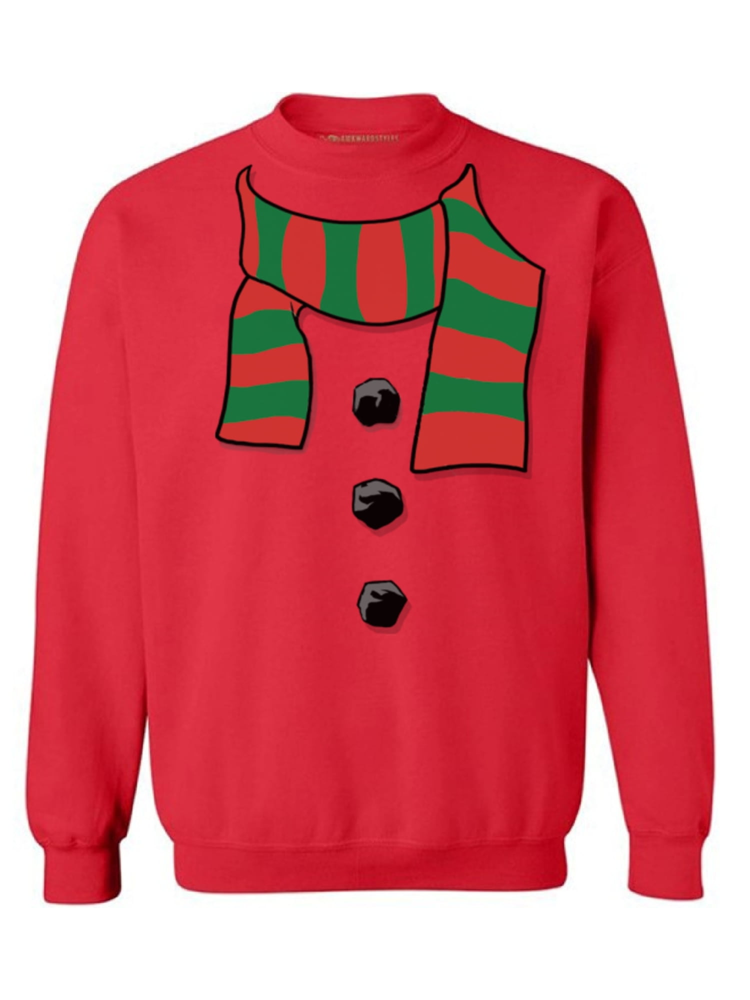Awkward Styles Snowman Scarf Christmas Sweatshirt for Men for Women ...