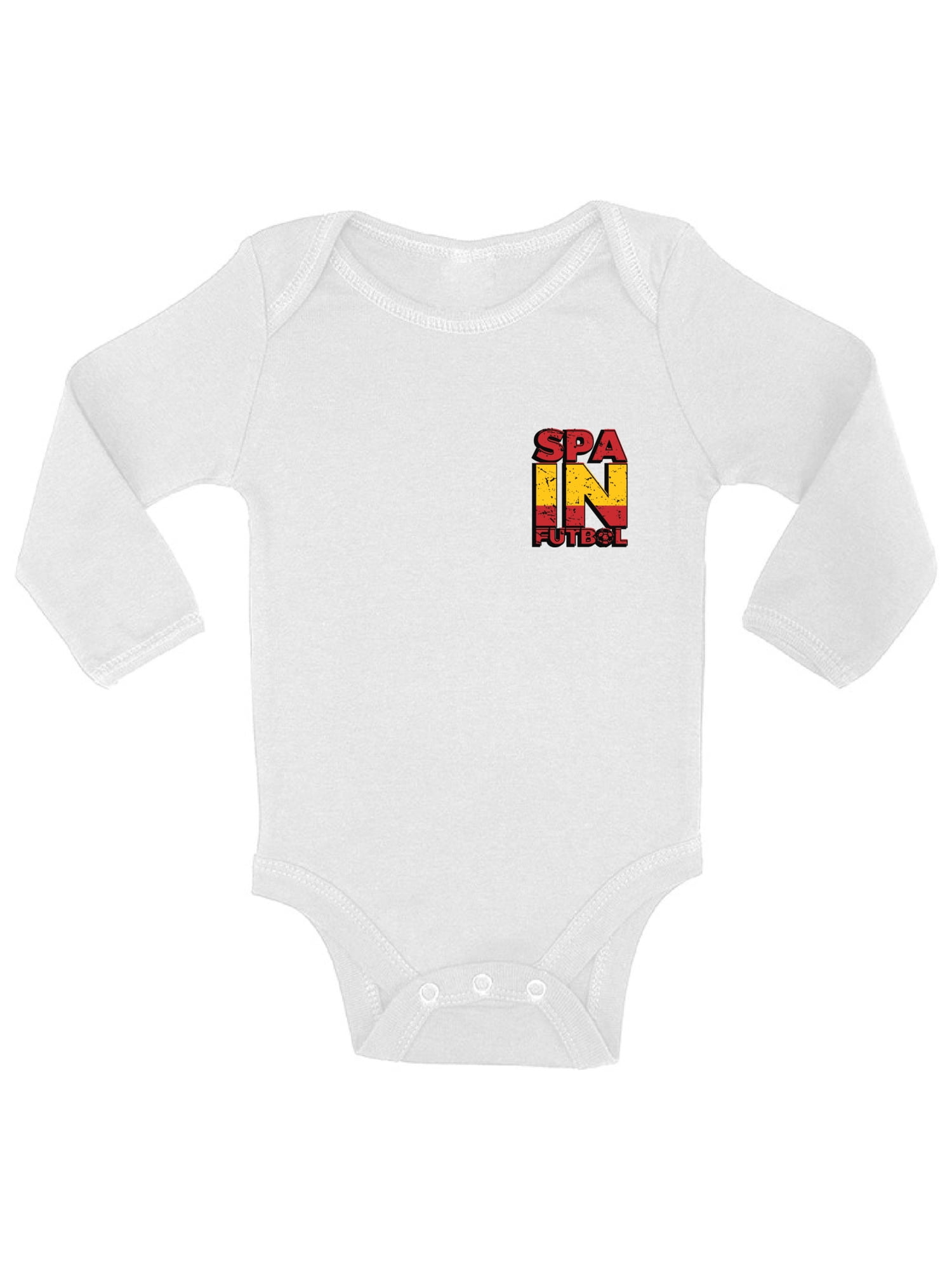Awkward Styles Spain Futbol Baby Bodysuit Long Sleeve Spanish Soccer ...