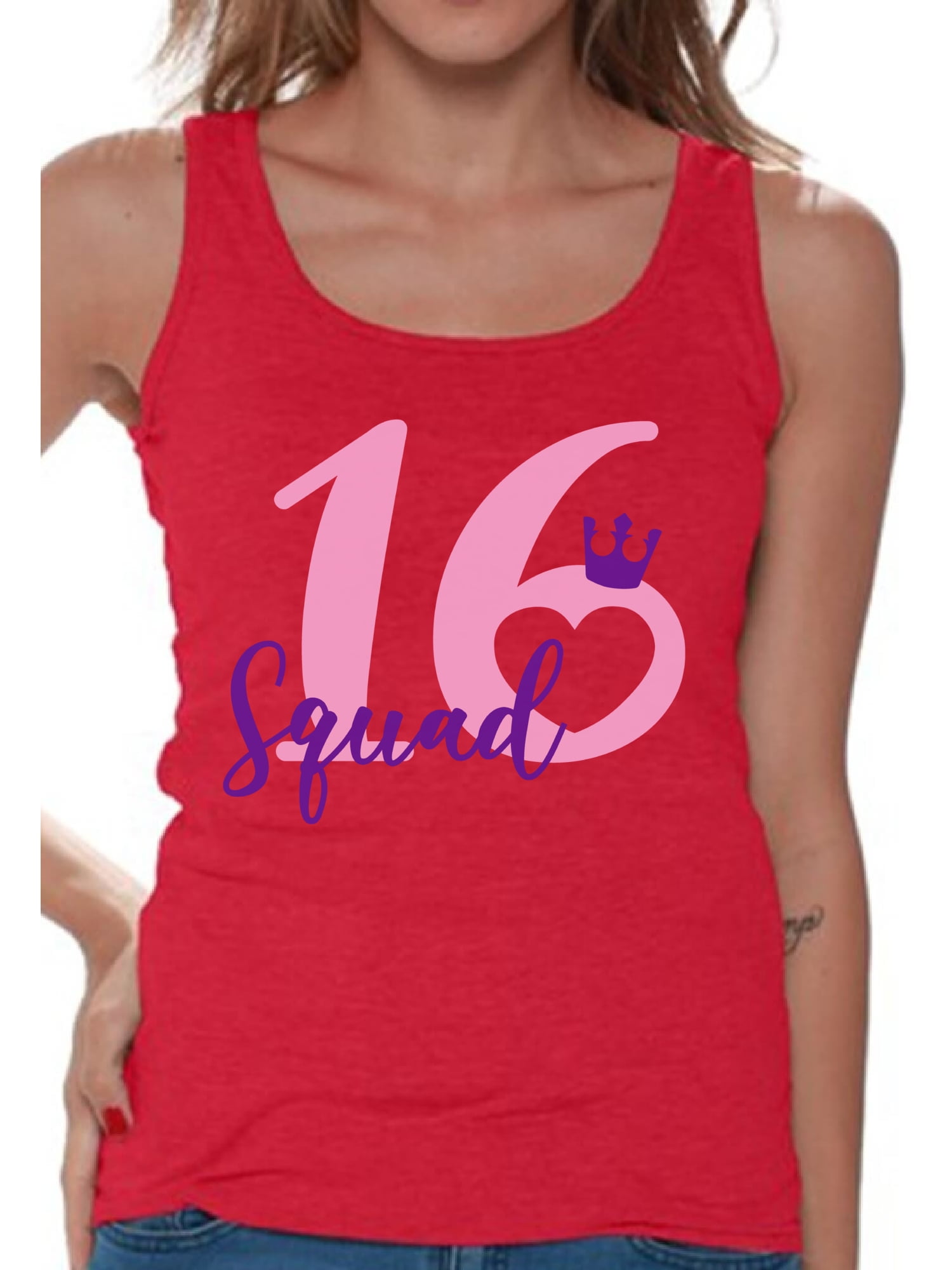 Awkward Styles Squad 16 Tank Top for Ladies Squad Sixteen Tanks for ...