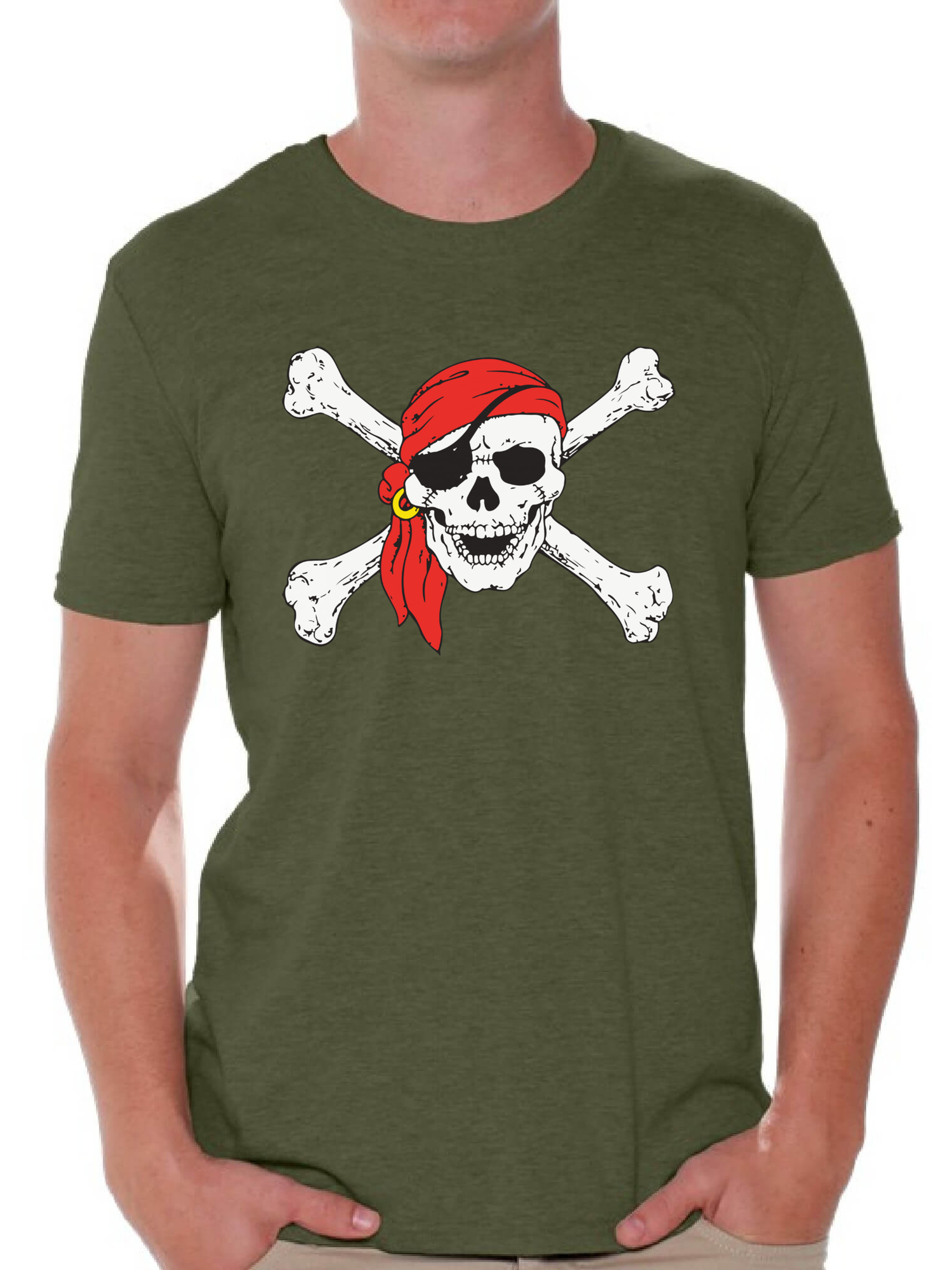 Awkward Styles Sugar Skull Shirts for Men Jolly Roger Skull and ...