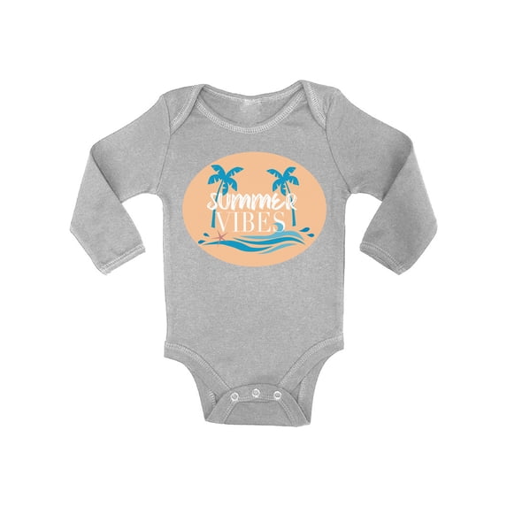 Awkward Styles Summer Vibes Baby Bodysuit Long Sleeve Palms Romper for ...