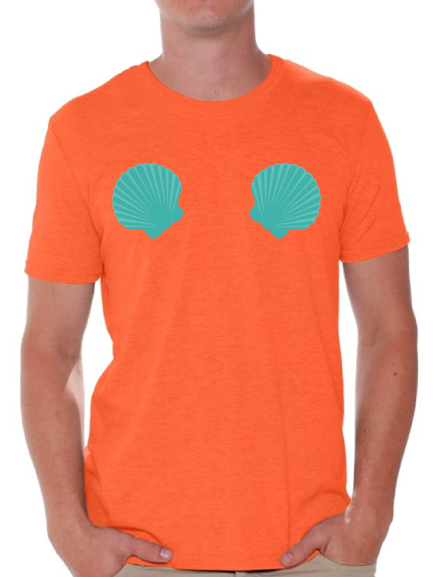 Awkward Styles Summer Vibes T Shirt for Men Shell Mens Shirts Beach ...