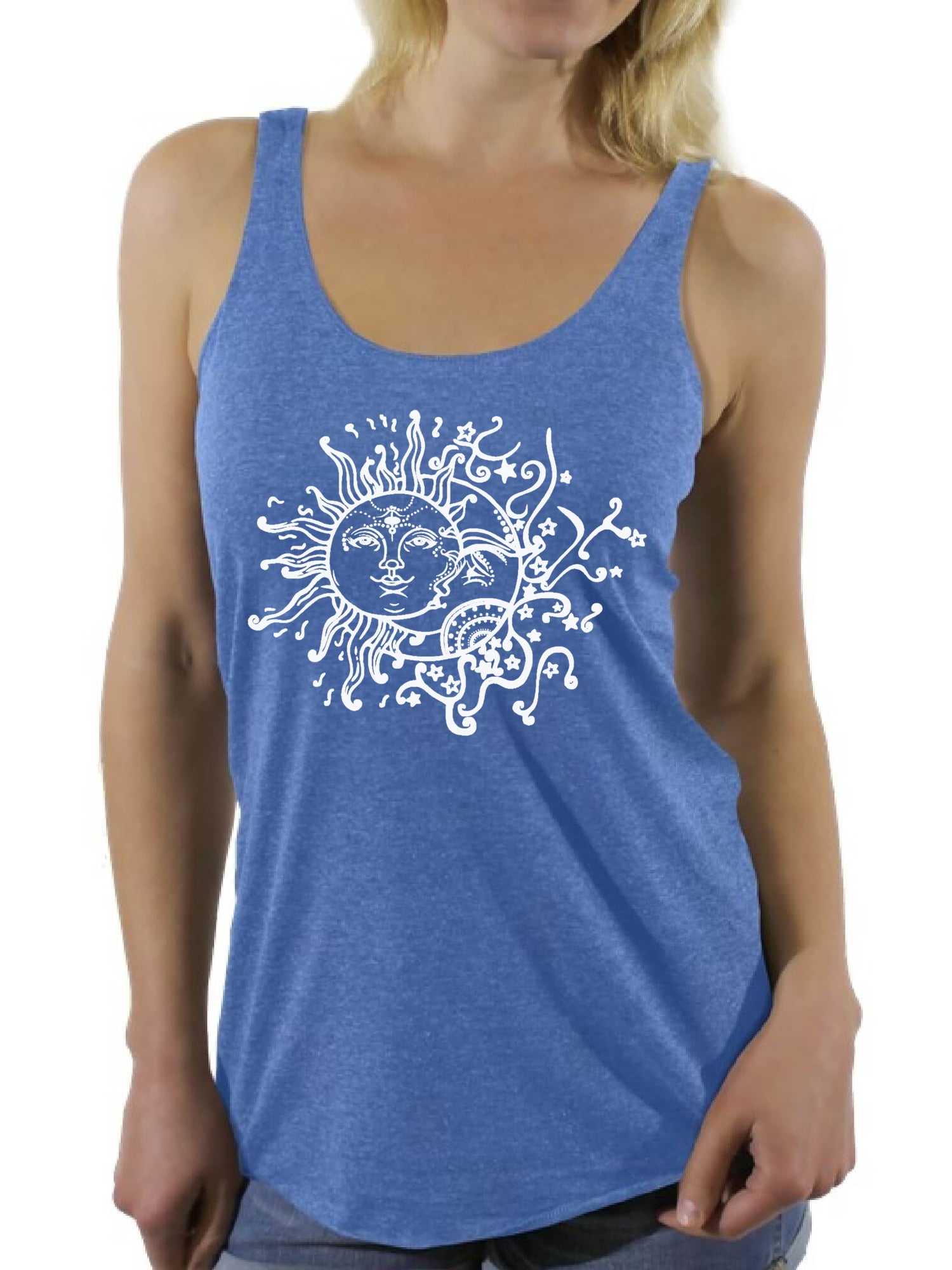 Awkward Styles Sun and Moon Racerback Tank Top for Ladies Women Fashion ...