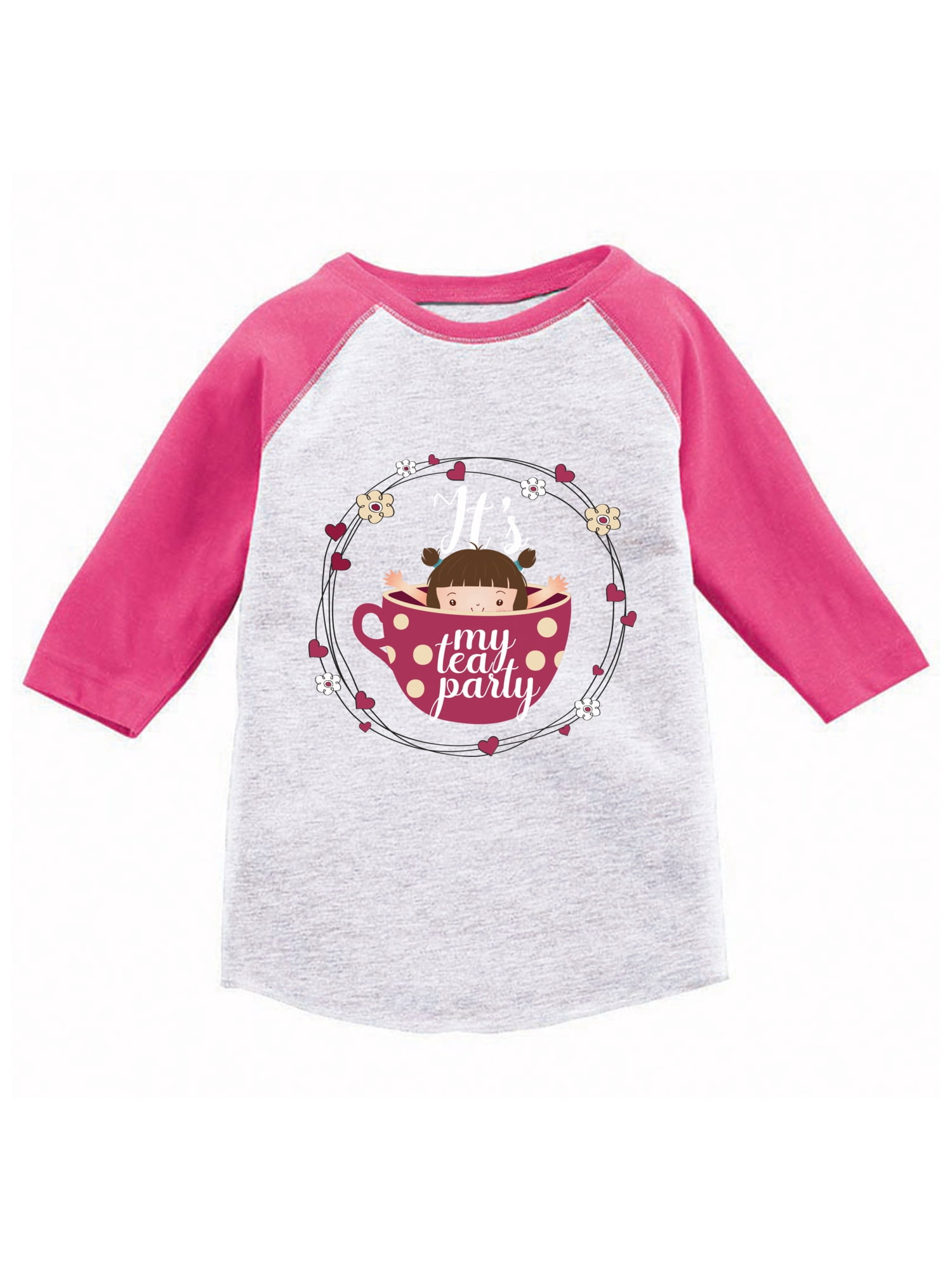 Awkward Styles Tea Party Youth Raglan Cute Tea Party Gifts It's My Tea ...