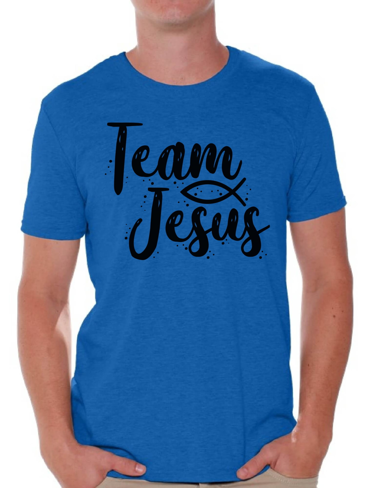 Awkward Styles Team Jesus T Shirt For Men Christian Mens Black Shirts