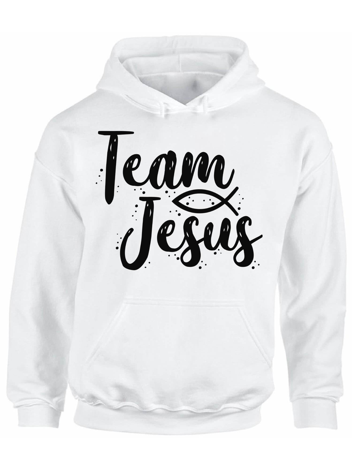 Awkward Styles Team Jesus Unisex Hoodie Christ Hoodie for Him Black ...