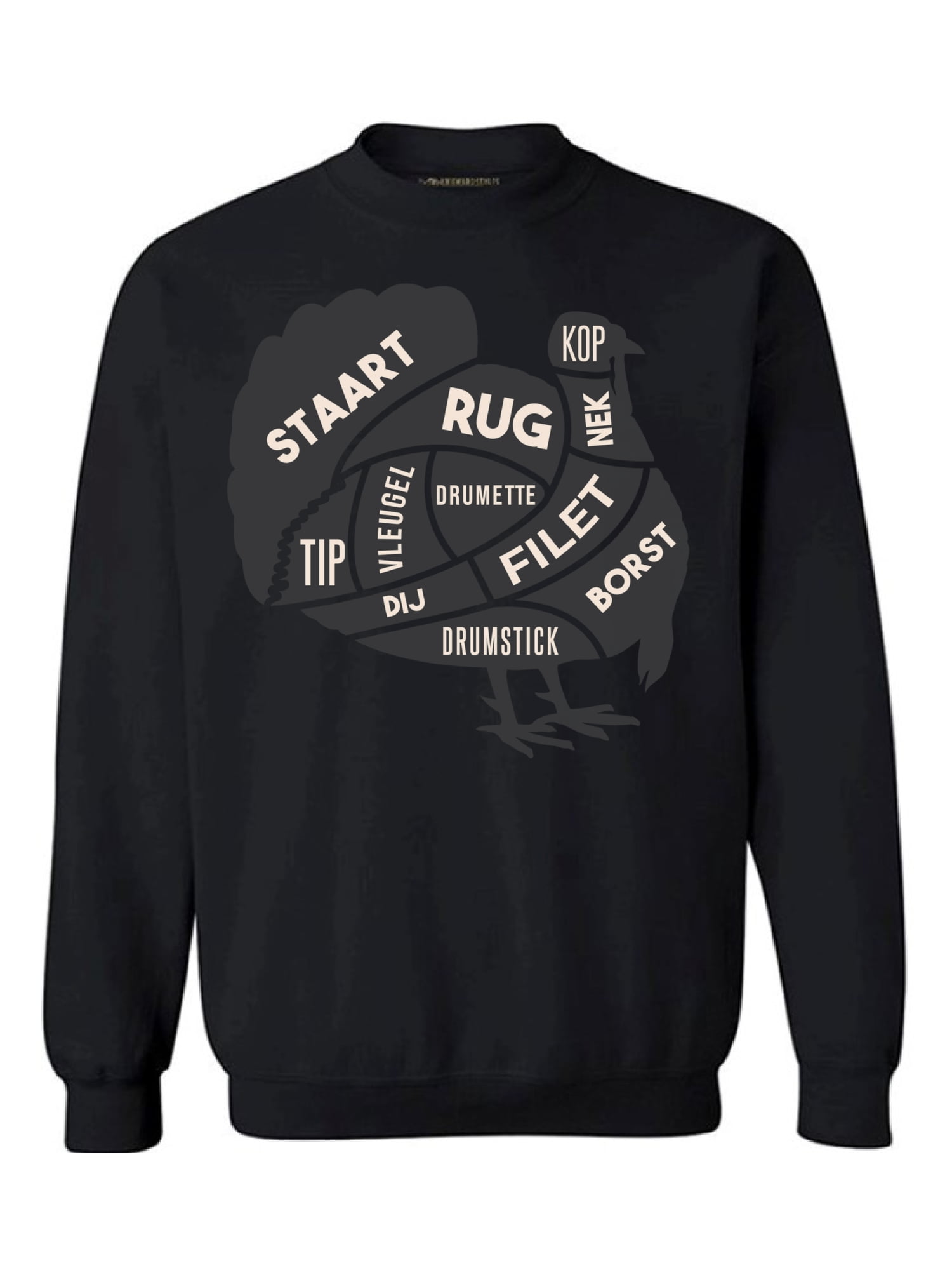 Awkward Styles Thanksgiving Crewneck top Turkey Meat Sweatshirts ...