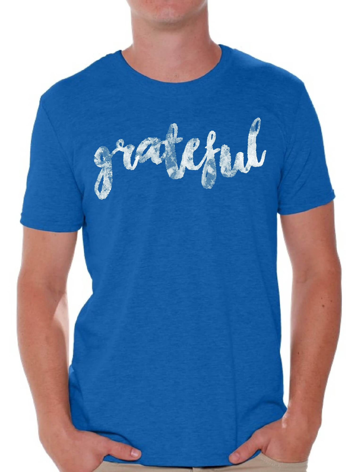 Awkward Styles Thanksgiving T-Shirt Grateful Shirts for Men - Walmart.com