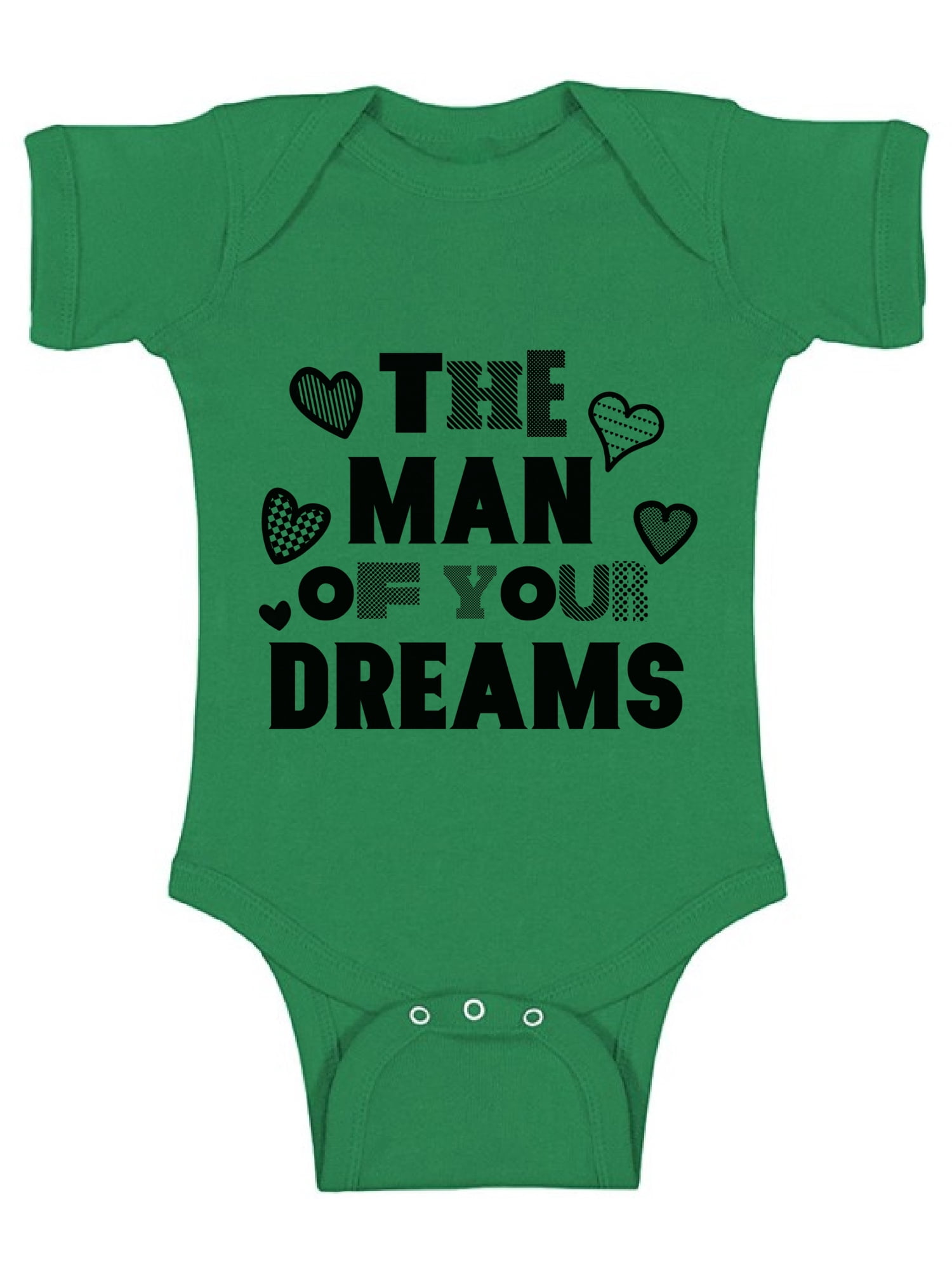 Awkward Styles The Man Of Your Dreams Short Sleeve Bodysuit for Baby ...