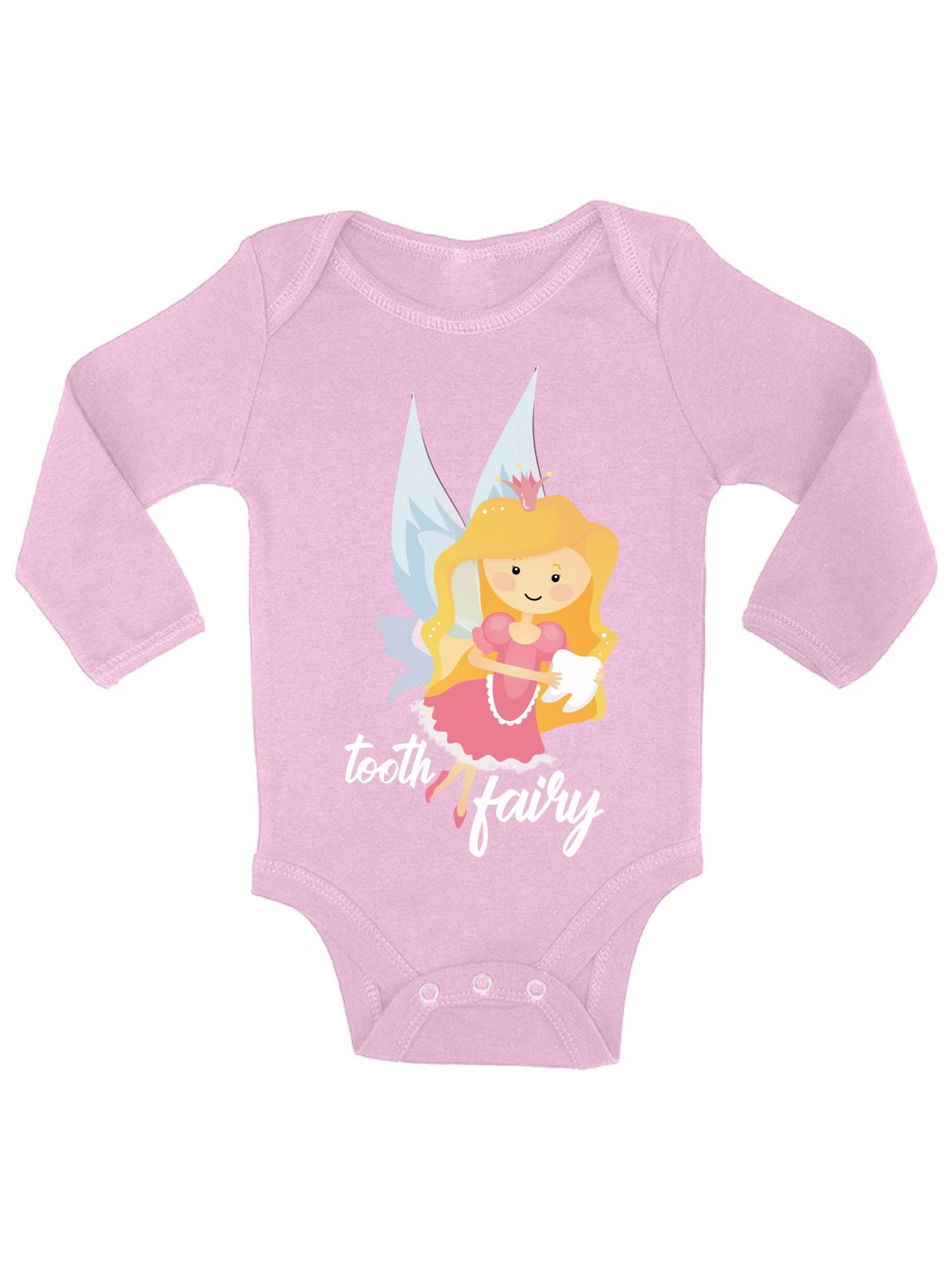 Awkward Styles Tooth Fairy Baby Bodysuit Long Sleeve First Tooth Party ...