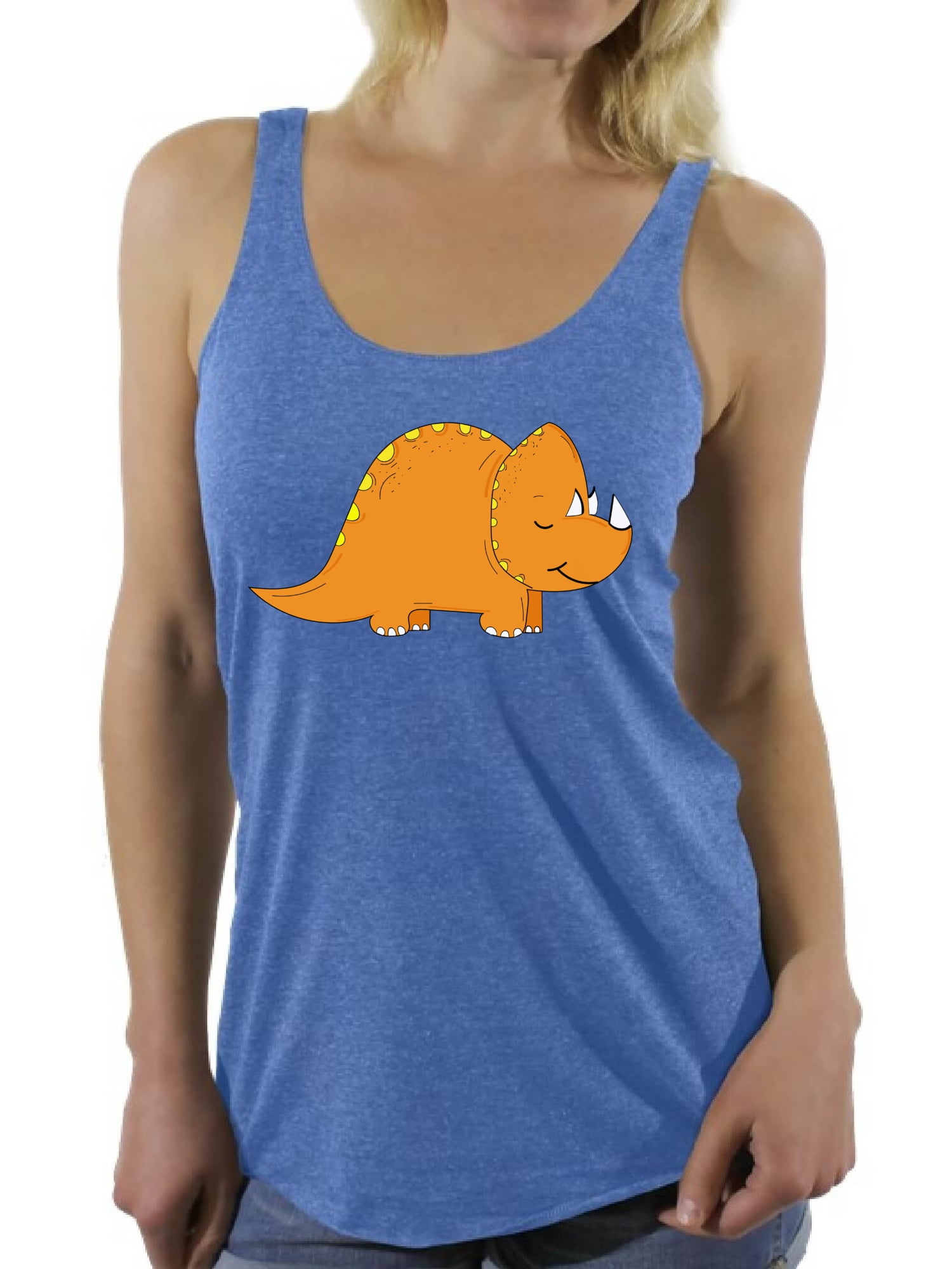 Awkward Styles Triceratops Racerback Tank Top for Her Dinosaur Tanks ...