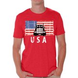 Awkward Styles Truck USA Men Shirt Gifts for Men USA Truck Driver T ...