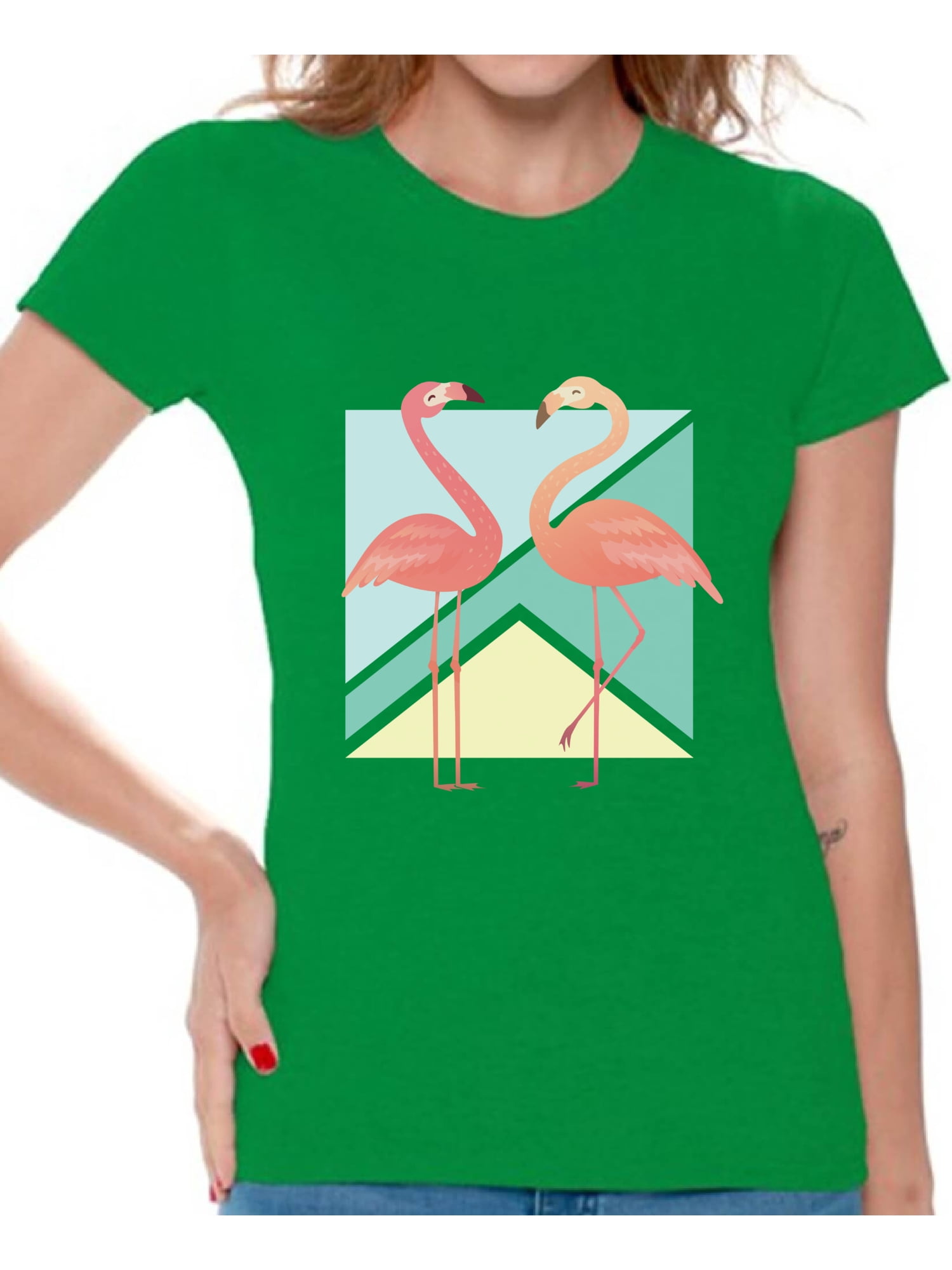 Awkward Styles Two Flamingos Tshirt for Women Pink Flamingos Shirt ...