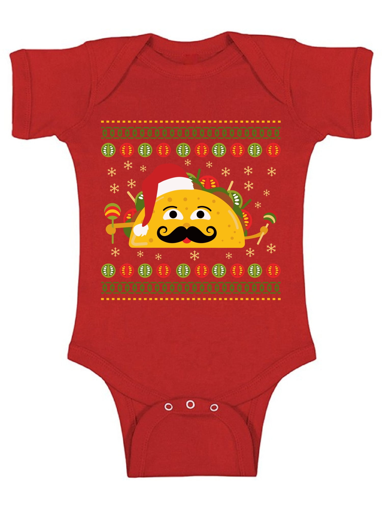 Awkward Styles Christmas Baby Outfit Bodysuit Xmas Taco Romper ...