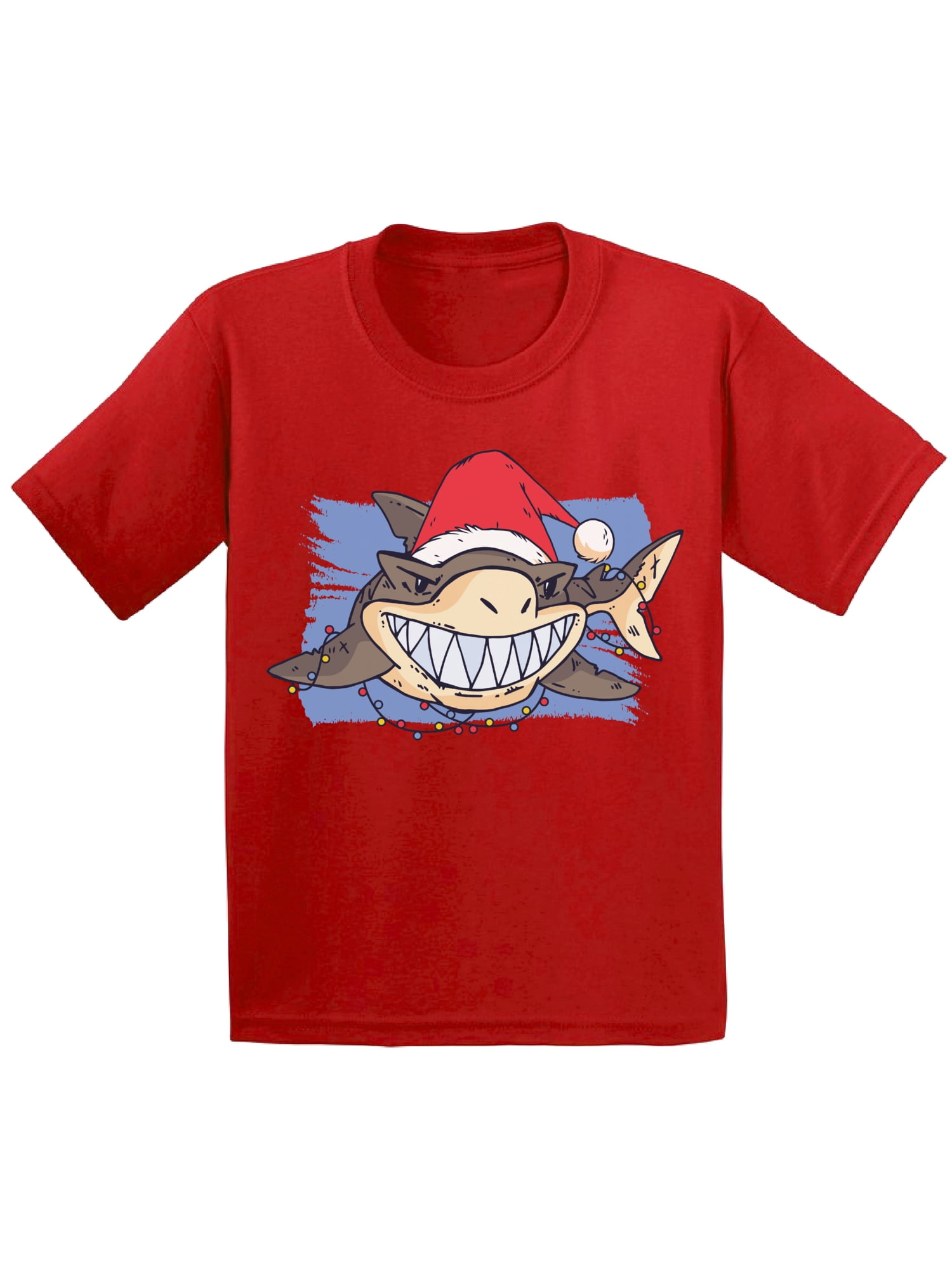 Awkward Styles Christmas T-Shirt for Boys Girls Xmas Shark Kids T ...