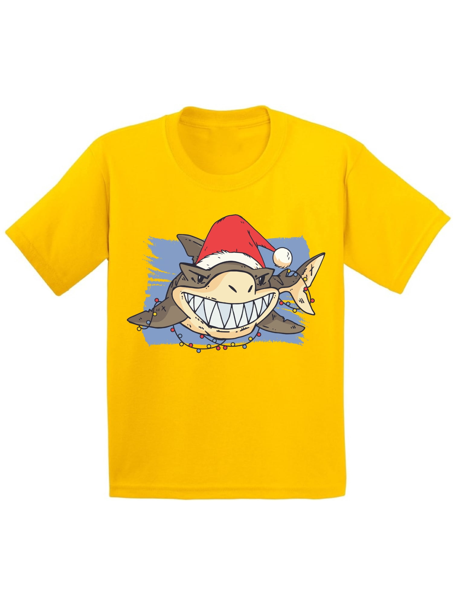 Awkward Styles Christmas T-Shirt for Boys Girls Xmas Shark Kids T ...