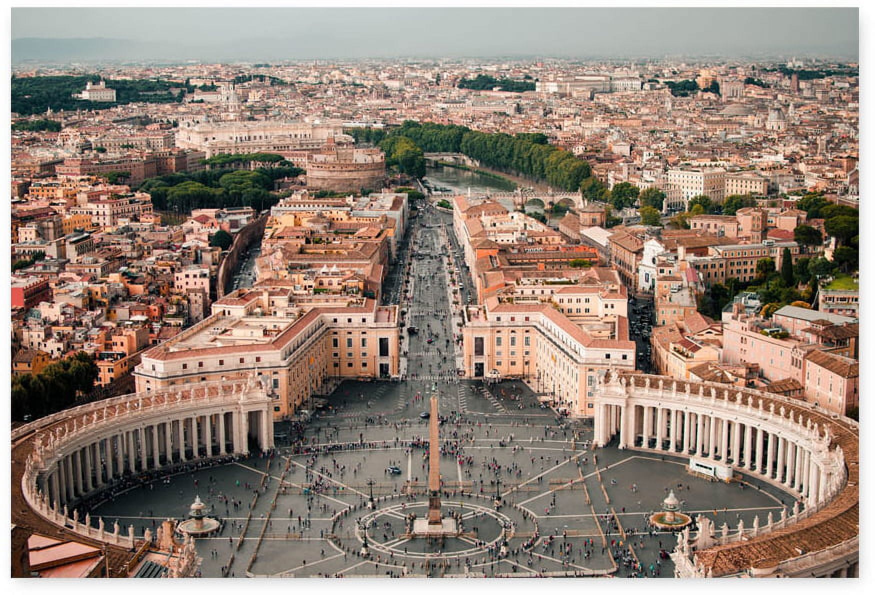 Awkward Styles Vatican City View Canvas Wall Art Italian Cityscape Rome ...