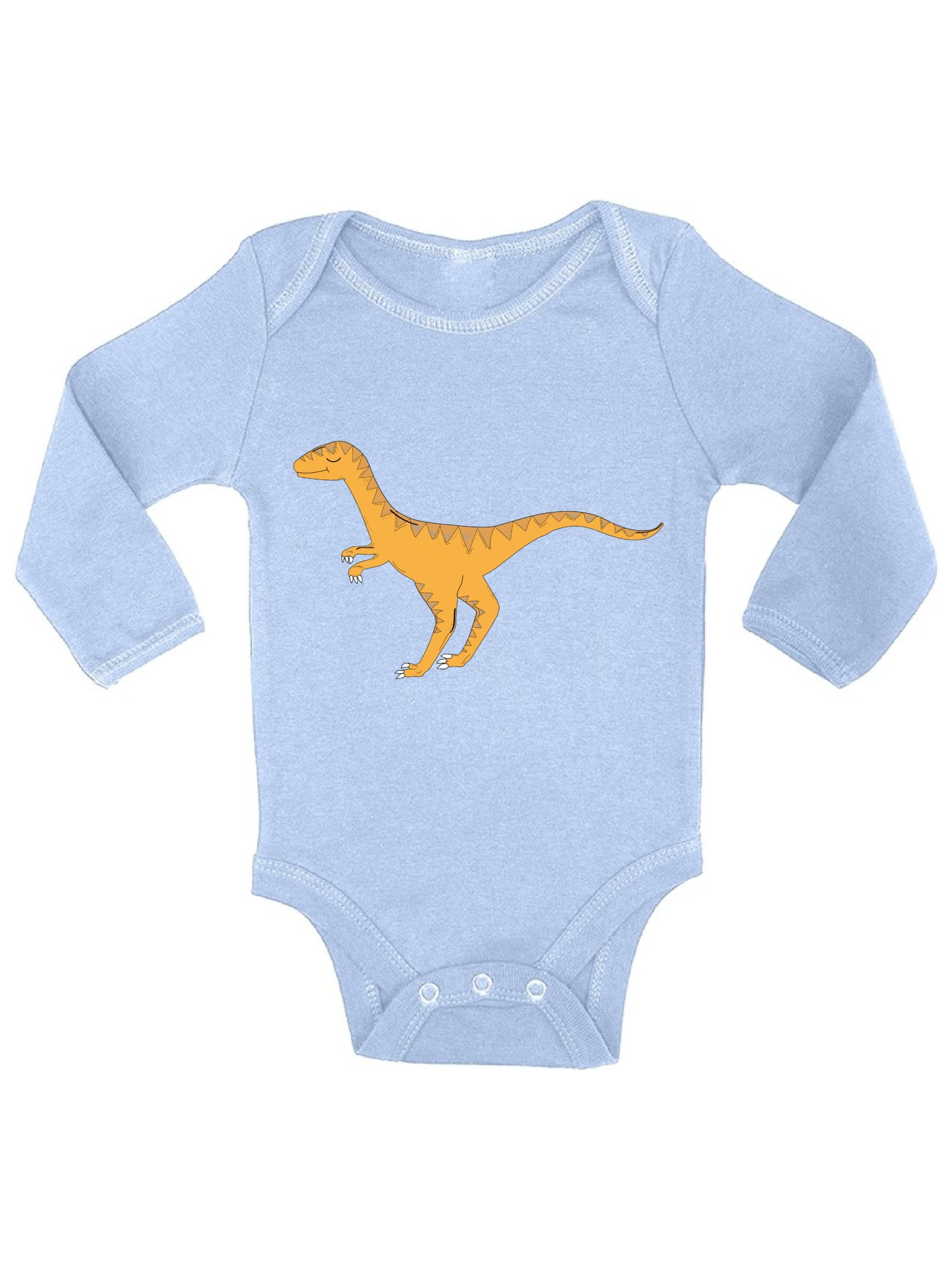 Awkward Styles Velociraptor Romper Baby Bodysuit Long Sleeve Dinosaur ...