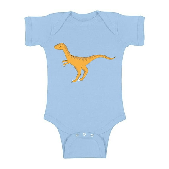 Awkward Styles Velociraptor Romper Baby Bodysuit Short Sleeve Dinosaur ...