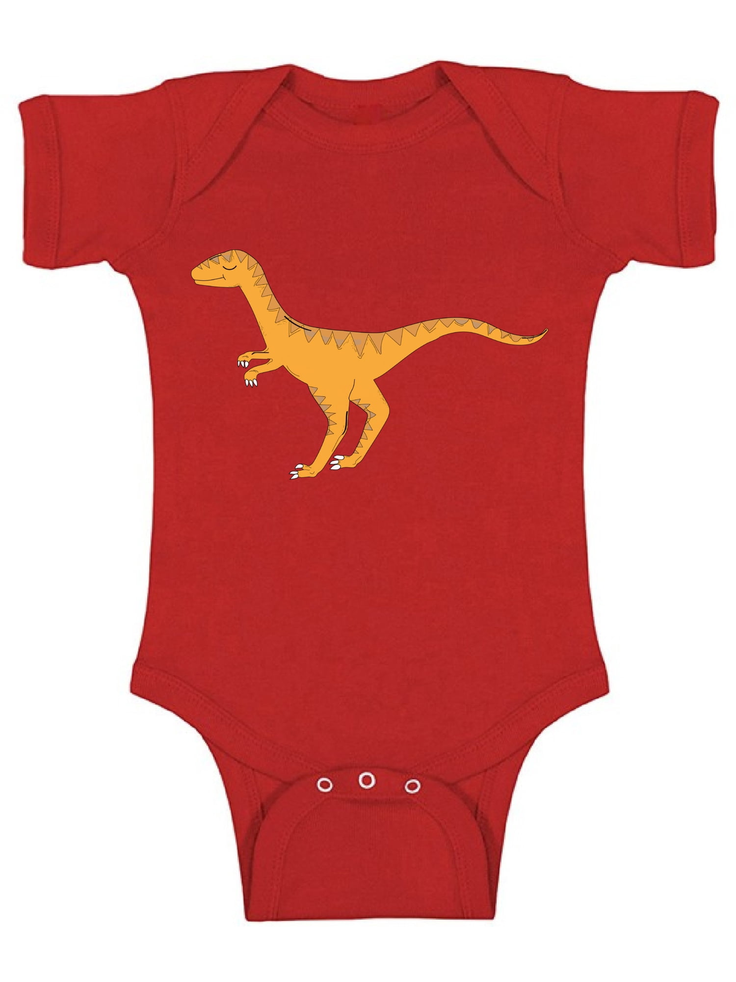 Awkward Styles Velociraptor Romper Baby Bodysuit Short Sleeve Dinosaur ...