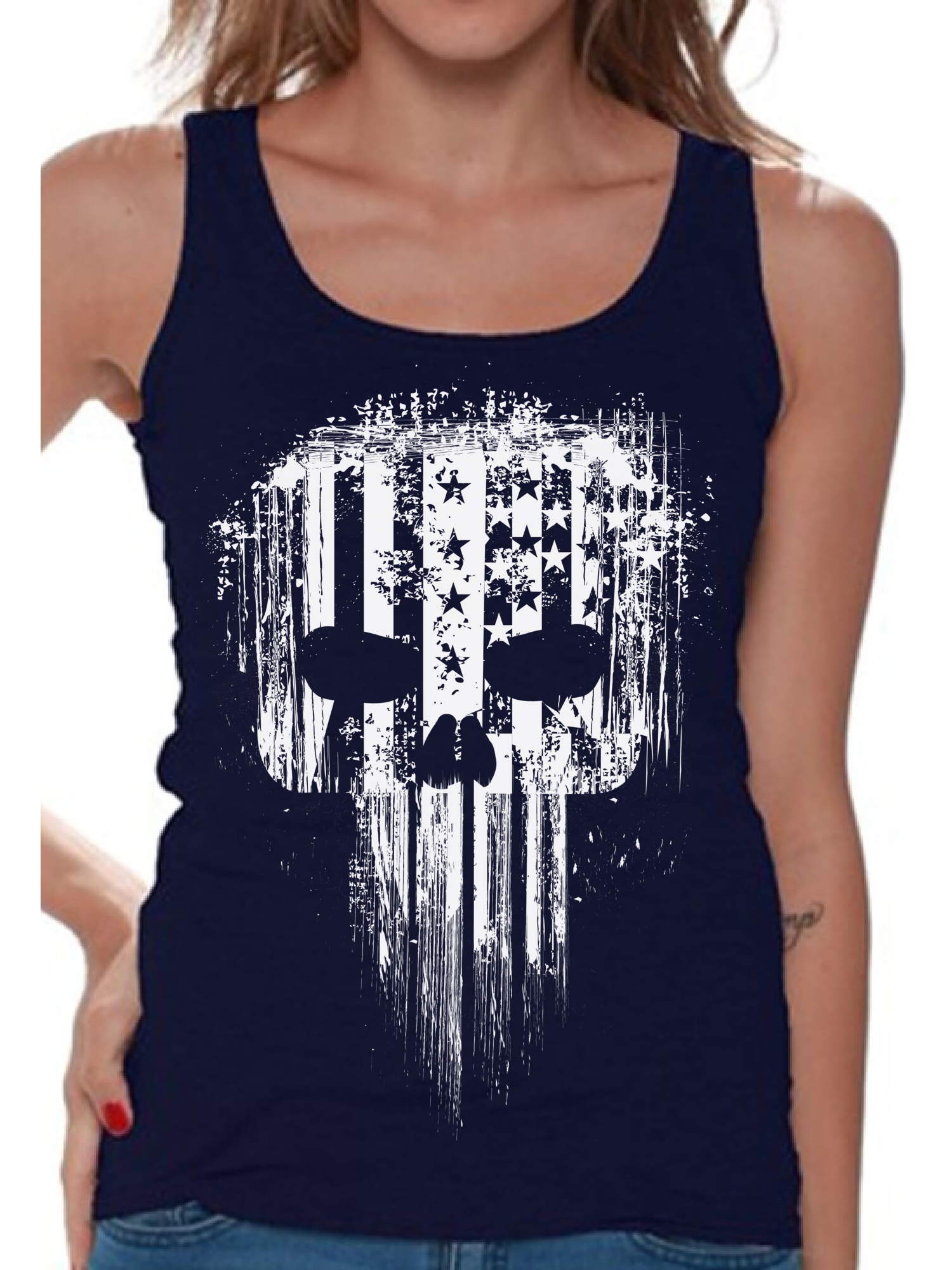 Awkward Styles Captain Tank Top for Ladies Marine Themed Party Cute ...