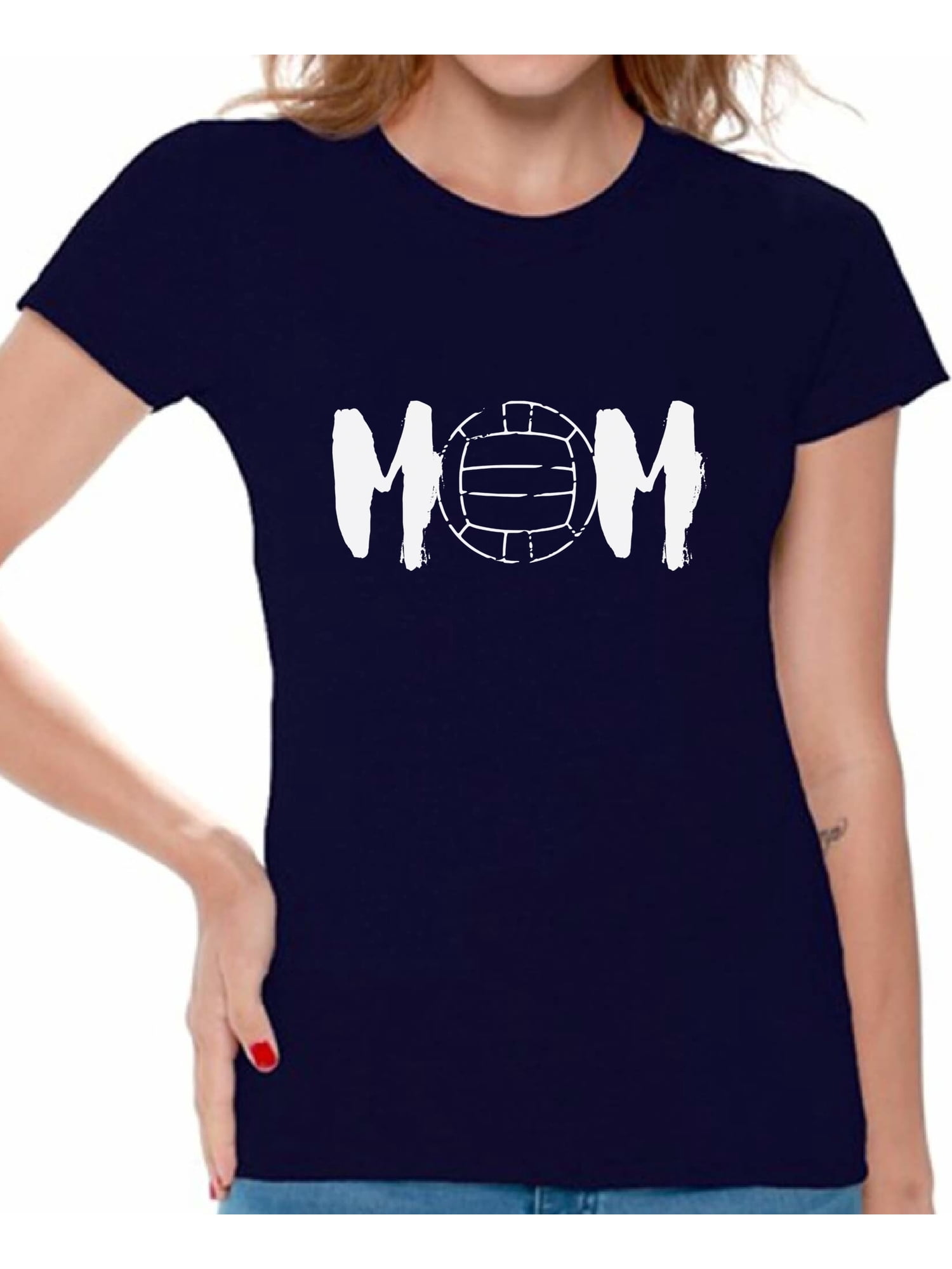 Awkward Styles Women's Volleyball MOM Sport Mom Graphic T-shirt Tops ...