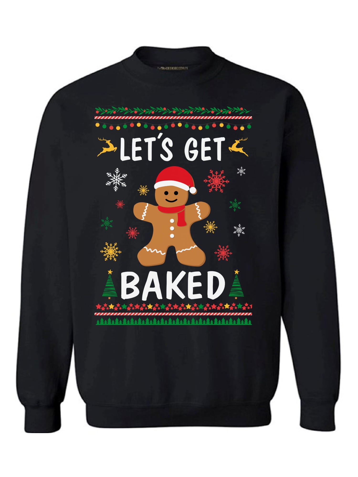 Awkward Styles Xmas Gingerbread Man Ugly Christmas Sweater Long Sleeve ...
