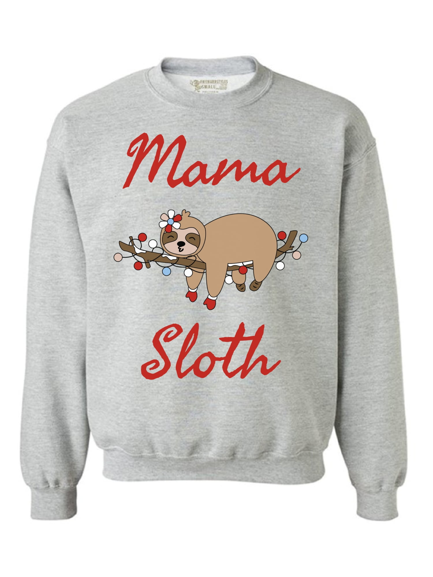 Awkward Styles Xmas Sweatshirt Christmas Mama Sloth Sweater - Walmart.com