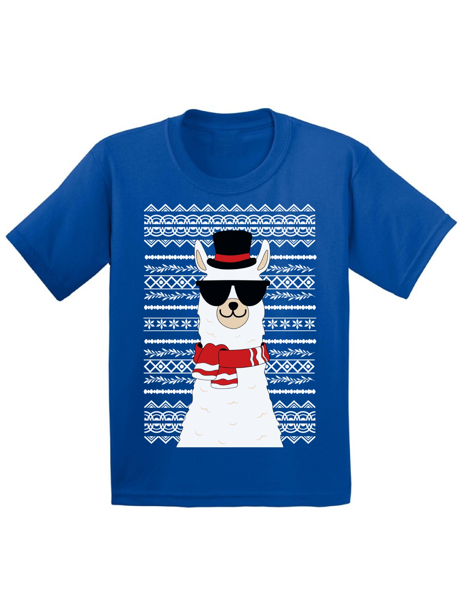 Awkward Styles Xmas T-Shirt for Boys Girls Christmas Llama Toddler ...